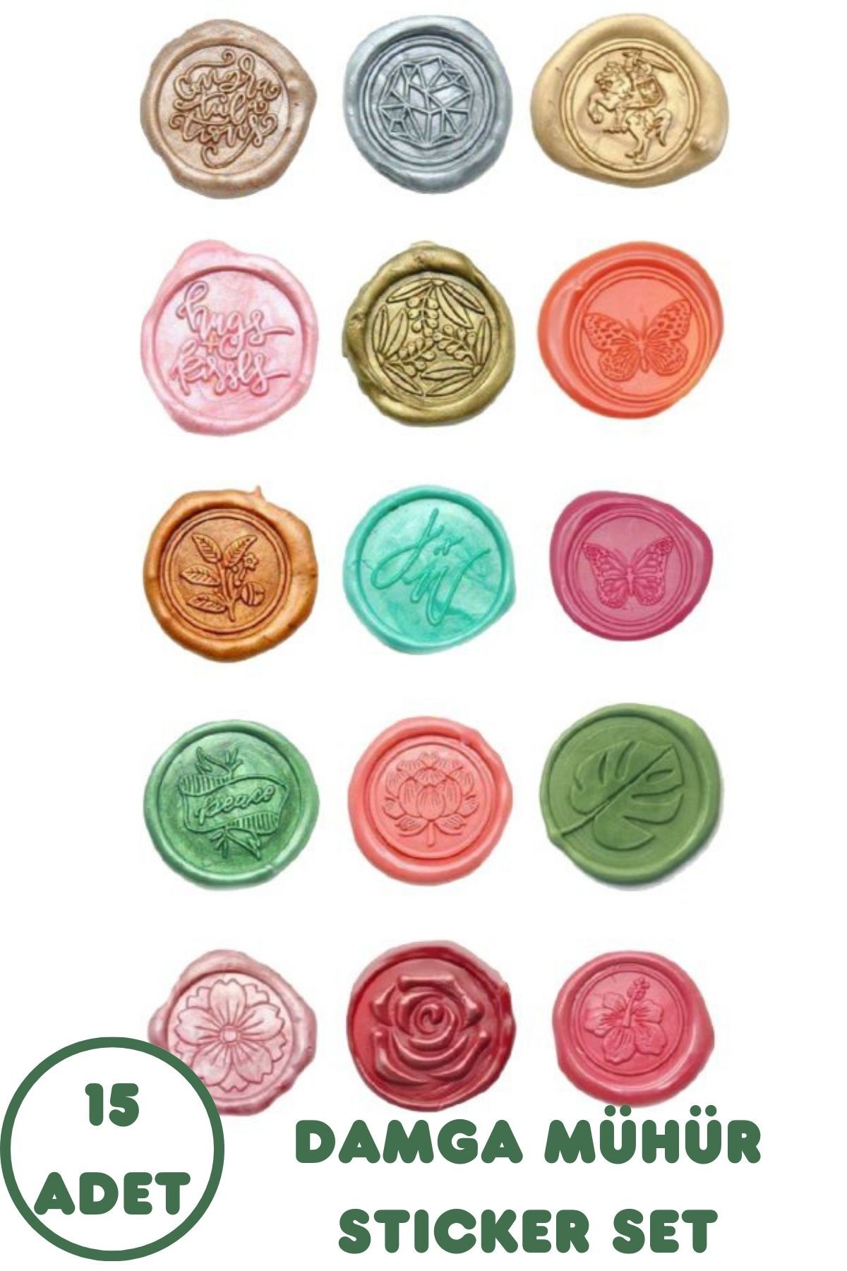 MEDUSAART ARKASI YAPIŞKANLI DAMGA MÜHÜR STİCKER SETİ - Fiyatı, Yorumları
