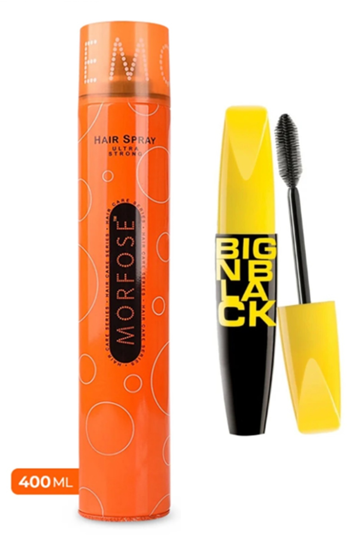 Pastel Big N Black Mascara - Maskara + Morfose Saç Spreyi Ultra Strong ...