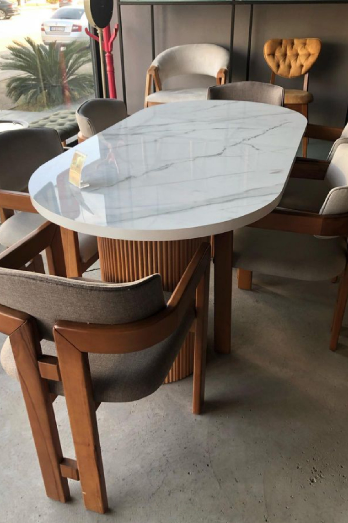 PUCCİ HOME PTT Masa ve T Sandalye Takımı Koyu Ceviz 6 Kişilik Fiyatı ...