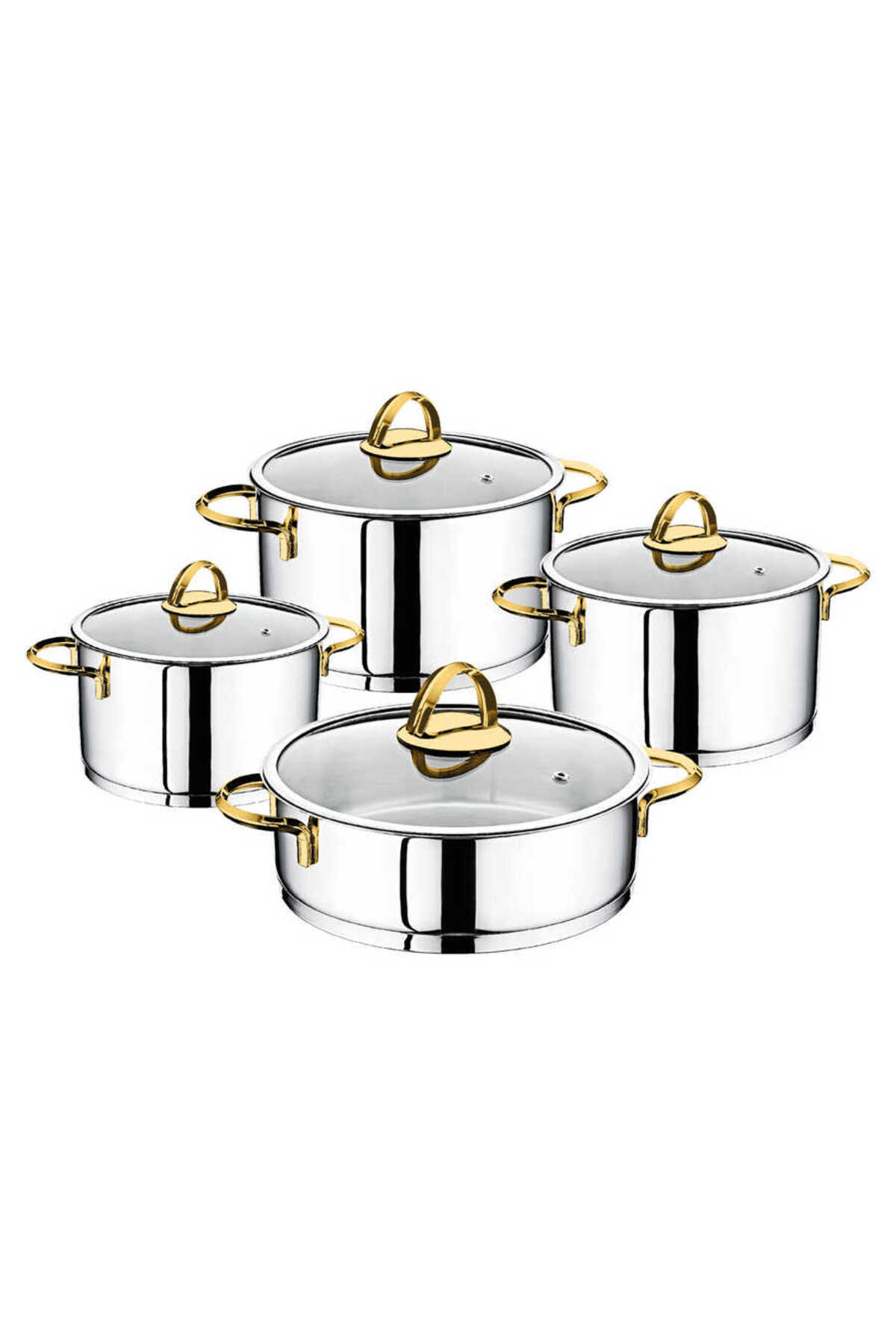 Oms Collection 8 Parça Silindir Çelik Tencere GoldFiyatı, Yorumları ...