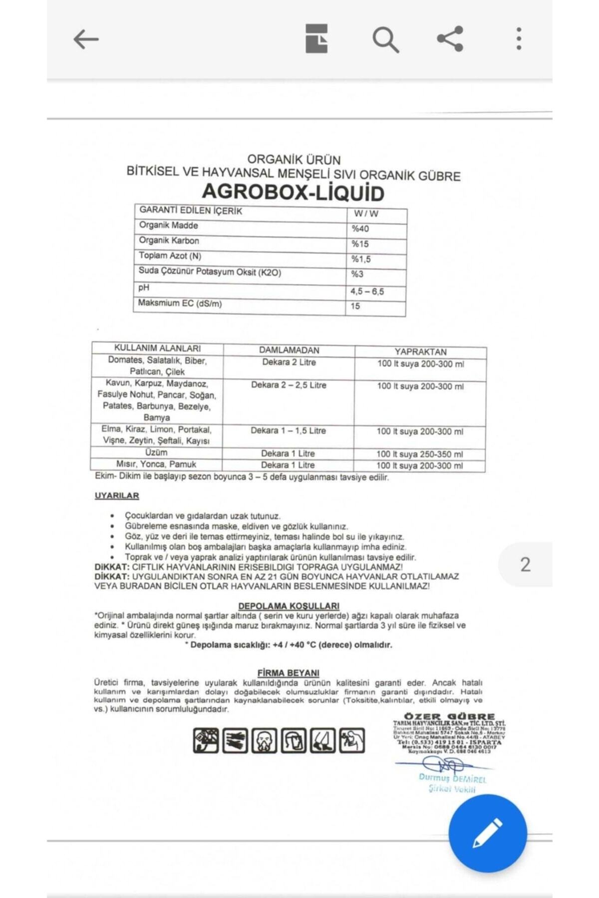 AGROBOX Sıvı Solucan Gübresi 20 Lt Liquid Hümik Asit Bitkisel Ve Hayvansal Organik Gübre 20 Lt ...