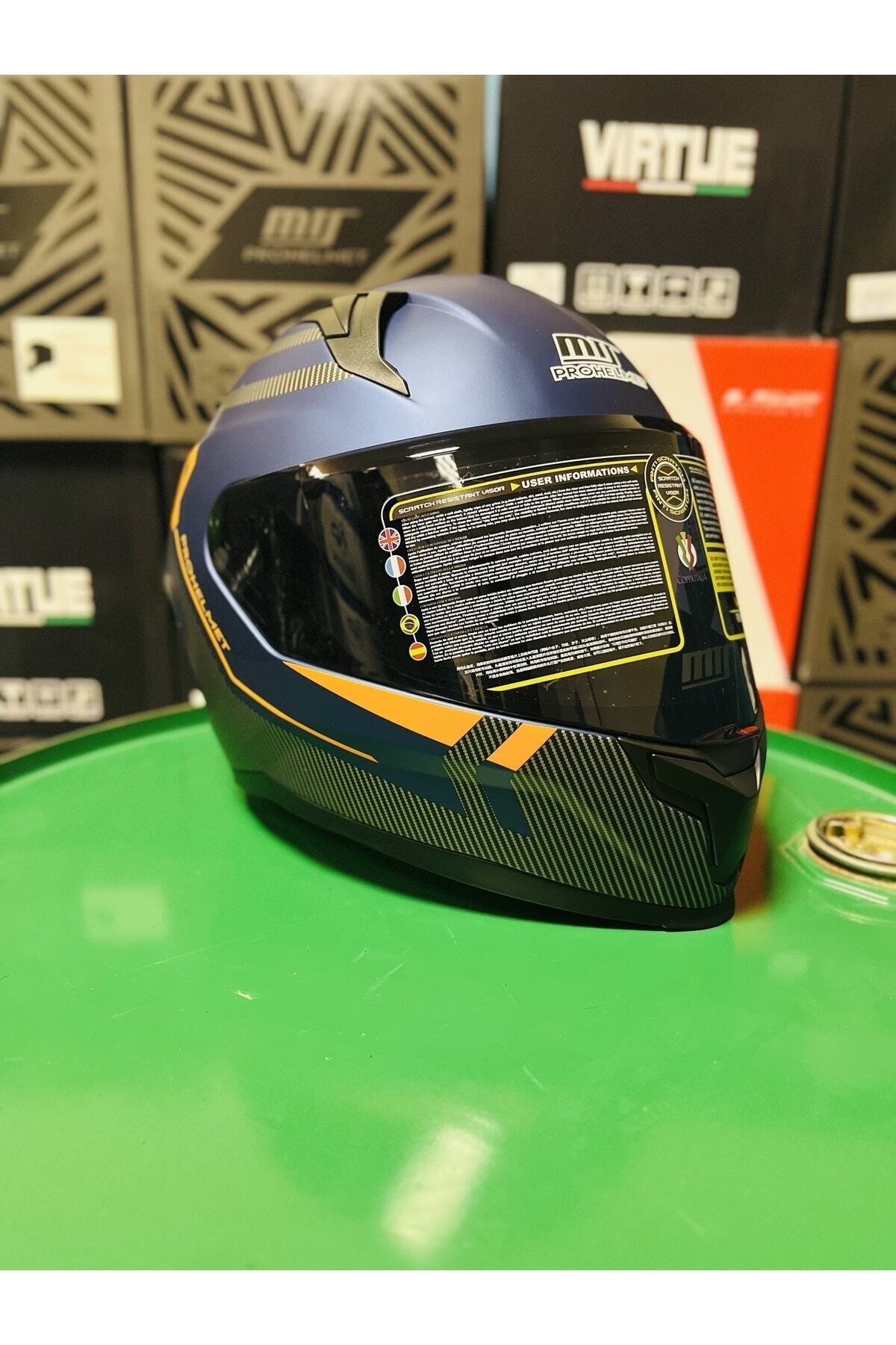MTS TEZ MOTOR MTS PRO HELMET M-910 MOTOSİKLET KASKI RENKLİ VİZÖR(FİBER ...