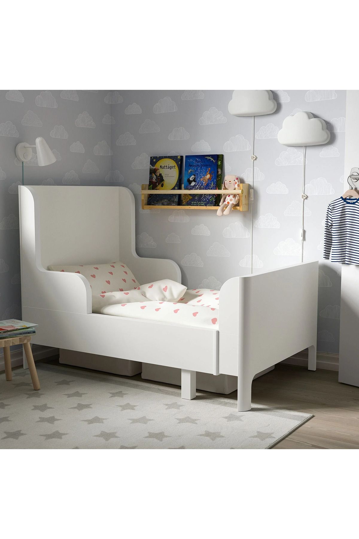 Ikea Akdenİz Uzayabİlen Beyaz 80x200 Cm Uzayabilen çocuk Karyolası