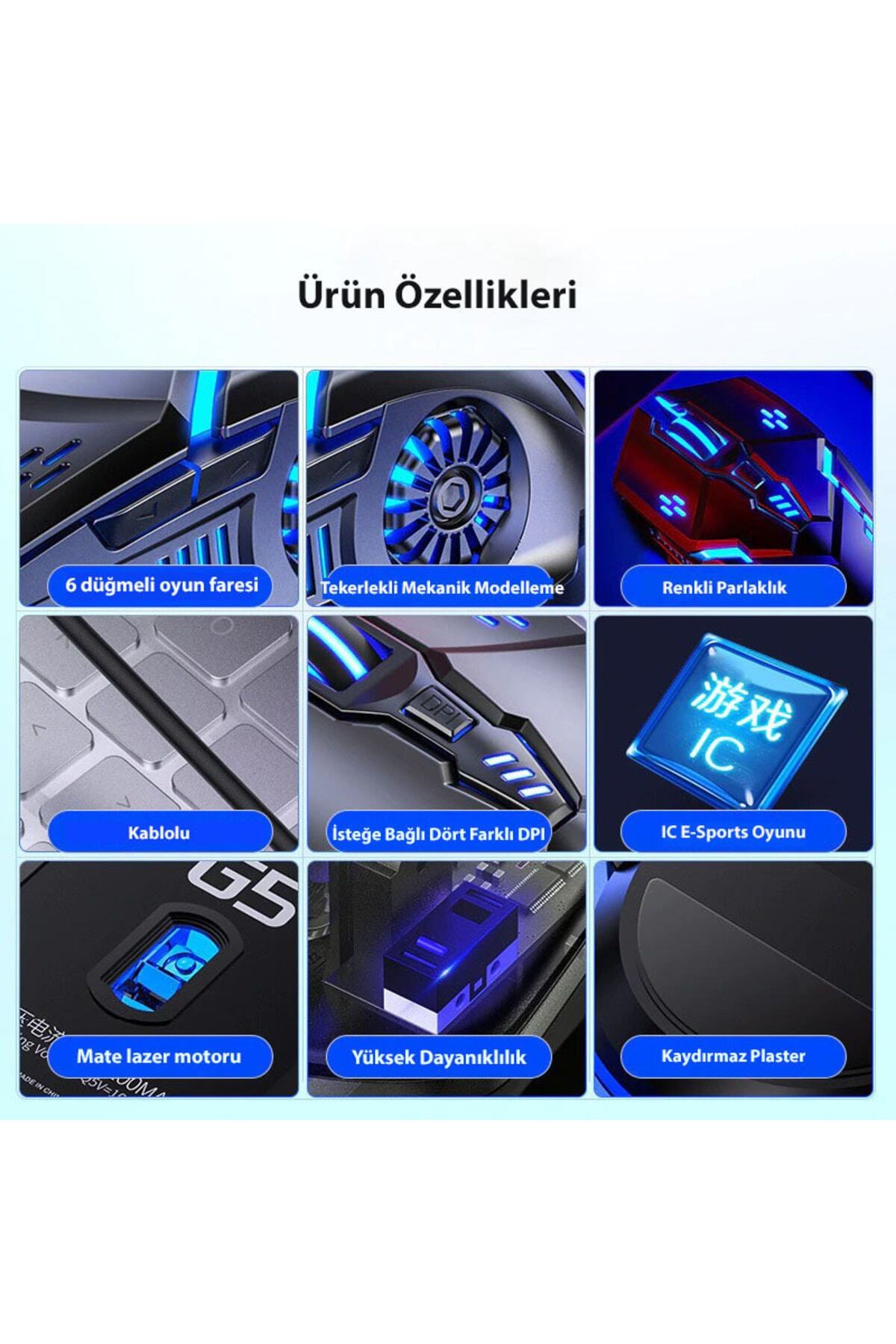 TechTic G5 Mekanik E-spor Pubg Rgb Oyun Gaming Mouse Fare Fiyatı ...