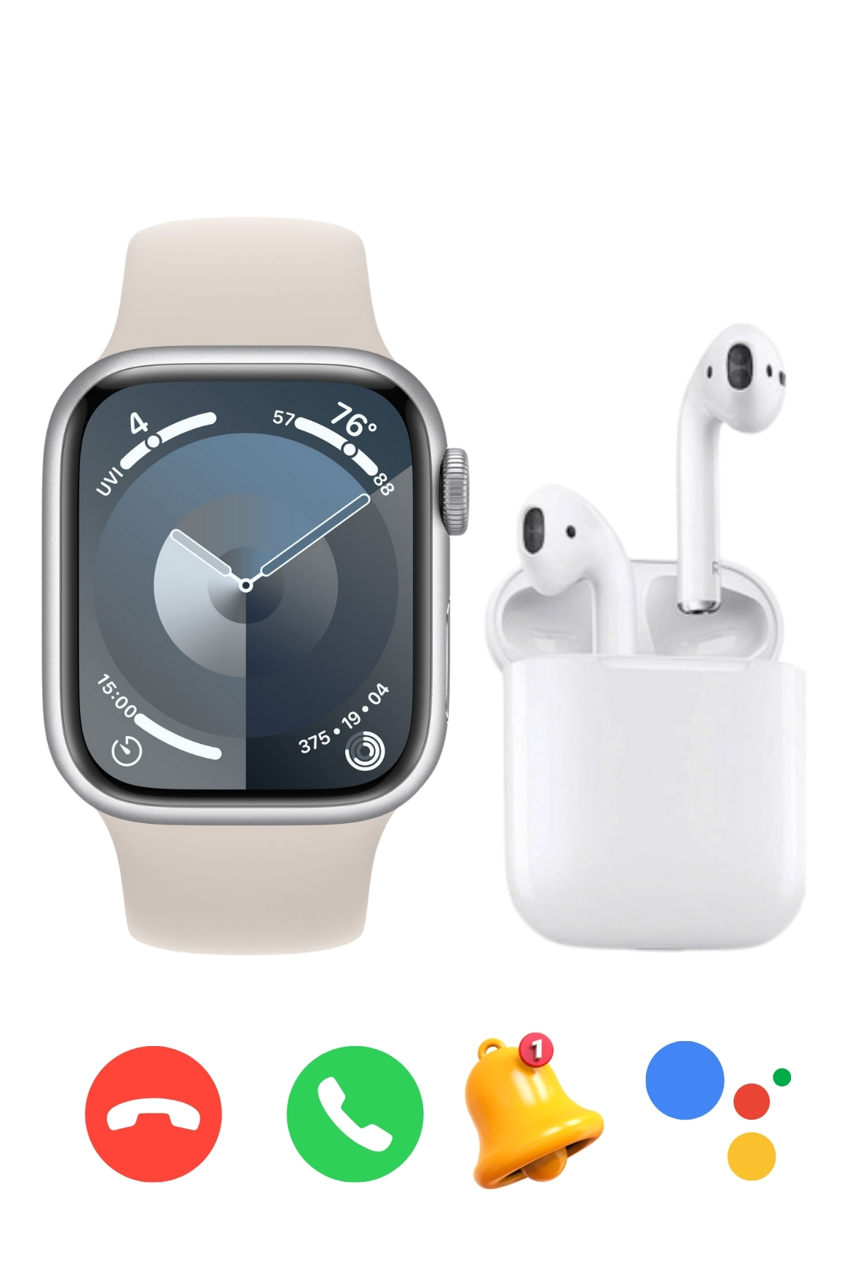 BGGTech Iphone 11 Uyumlu Watch 9 Series T900 Pro Max Akıllı Saat + i12 ...