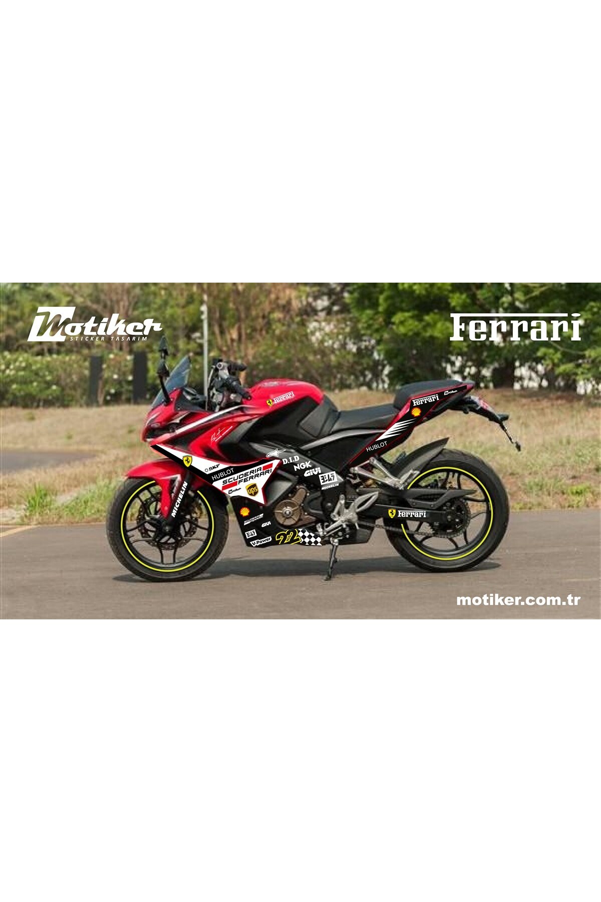 Bajaj Rs200 Ferrari Sticker Etiket Kaplama Modeli Fiyatı, Yorumları ...