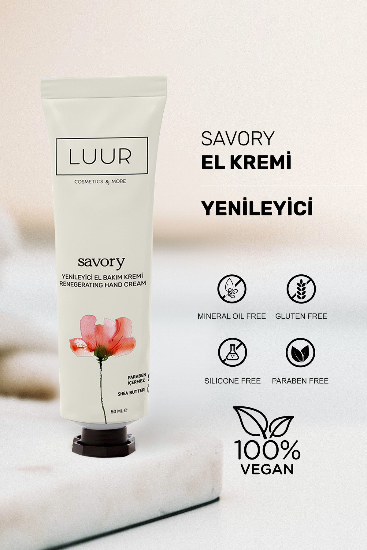 LUUR COSMETICS & MORE Savory El Bakım Kremi Yoğun Nemlendirici ...