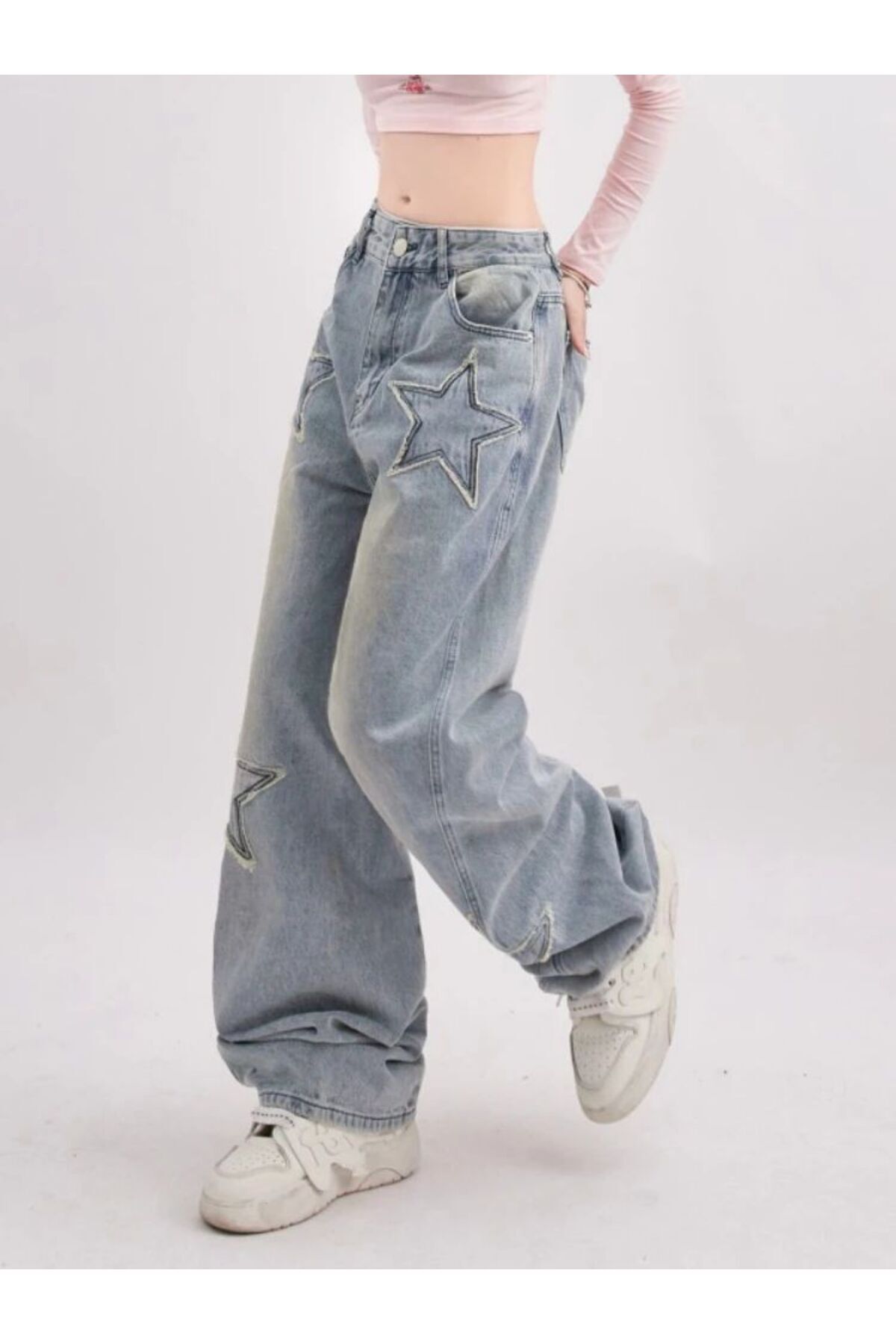 DEEFWEAR Y2K RECYCLED BAGGY POCKET STAR JEAN PANTOLON Fiyatı, Yorumları ...