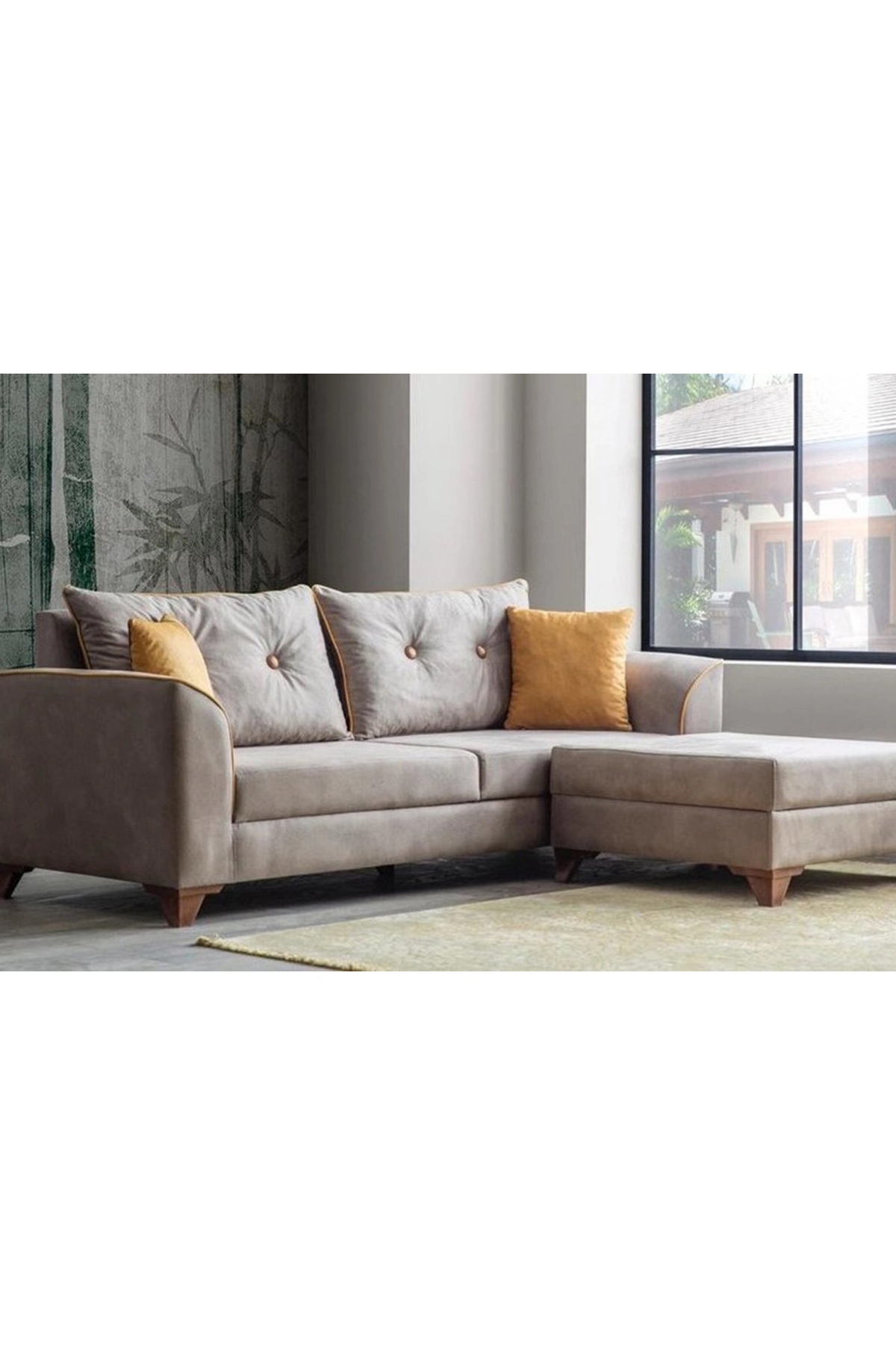 Perla Sofa AZRA KÖŞE TAKIMI VİZON Fiyatı, Yorumları - Trendyol