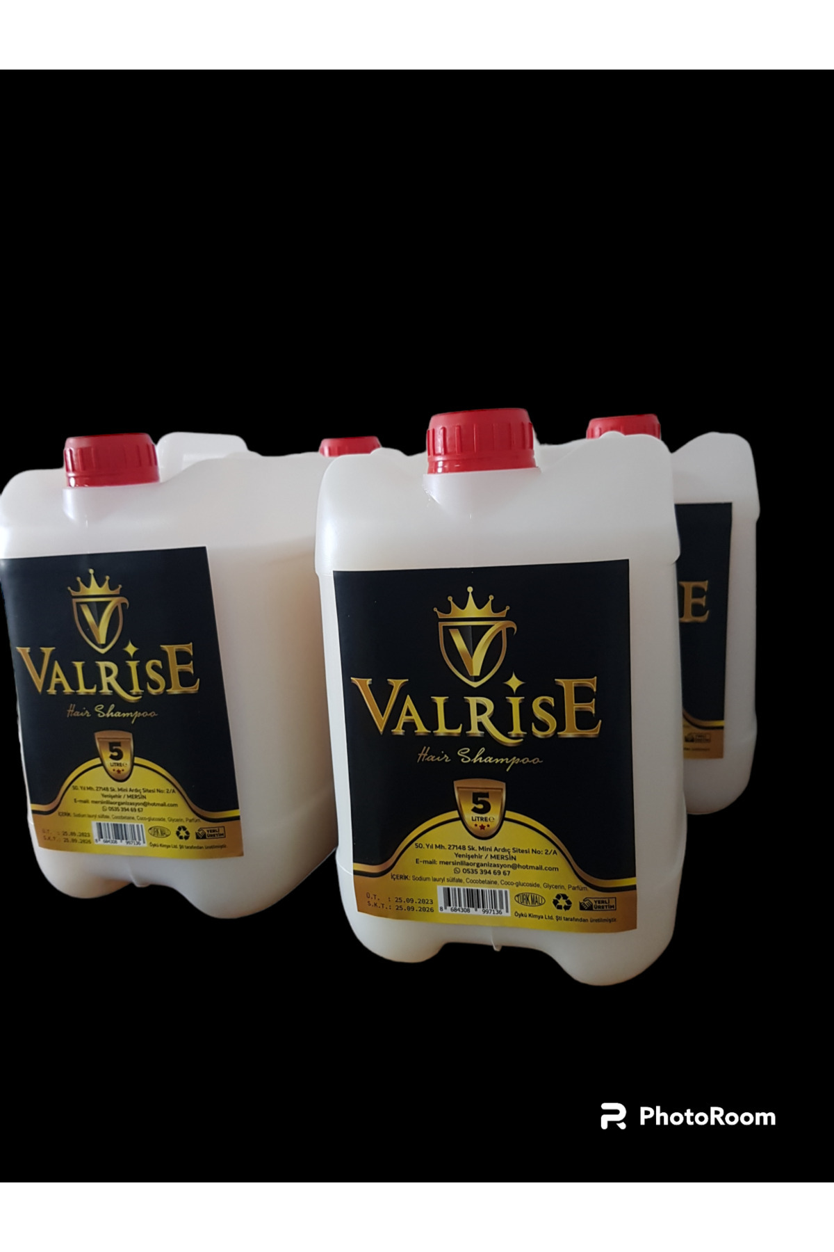 valrise 5 Litrelik Saç Şampuanı X 4 Adet Profesyonel Üstün Kalite ...