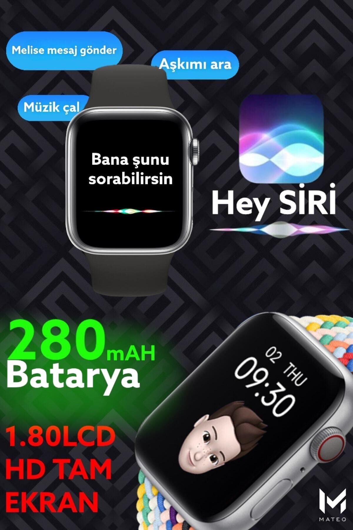 MATEO Akıllı Saat Yeni Nesil T700s Watch 7 Series Ios Androıd Uyumlu Bluetooh Arama Bildirim ...