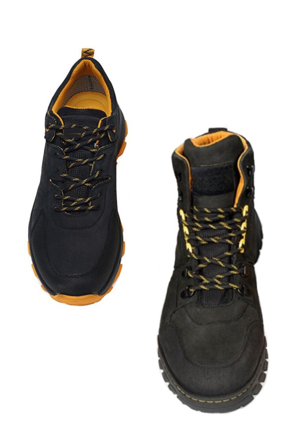 Busky Siyah Sarı Çizgili 100 Cm Trekking Ayakkabı Bağcığı - Yuvarlak ...