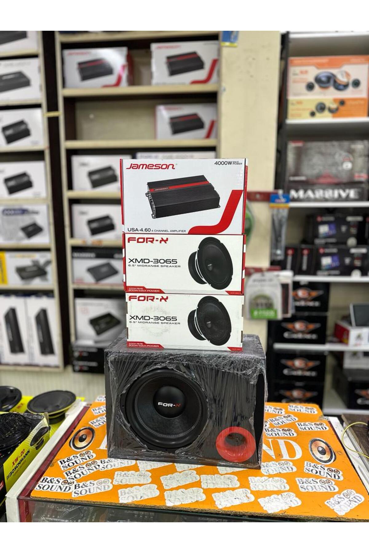 For-X Jameson 4 Kanal 4000 Wat Anfi 4 Adet 16 Cm Forx Midrange 1000 Wat 250 Rms Forx Bass ...
