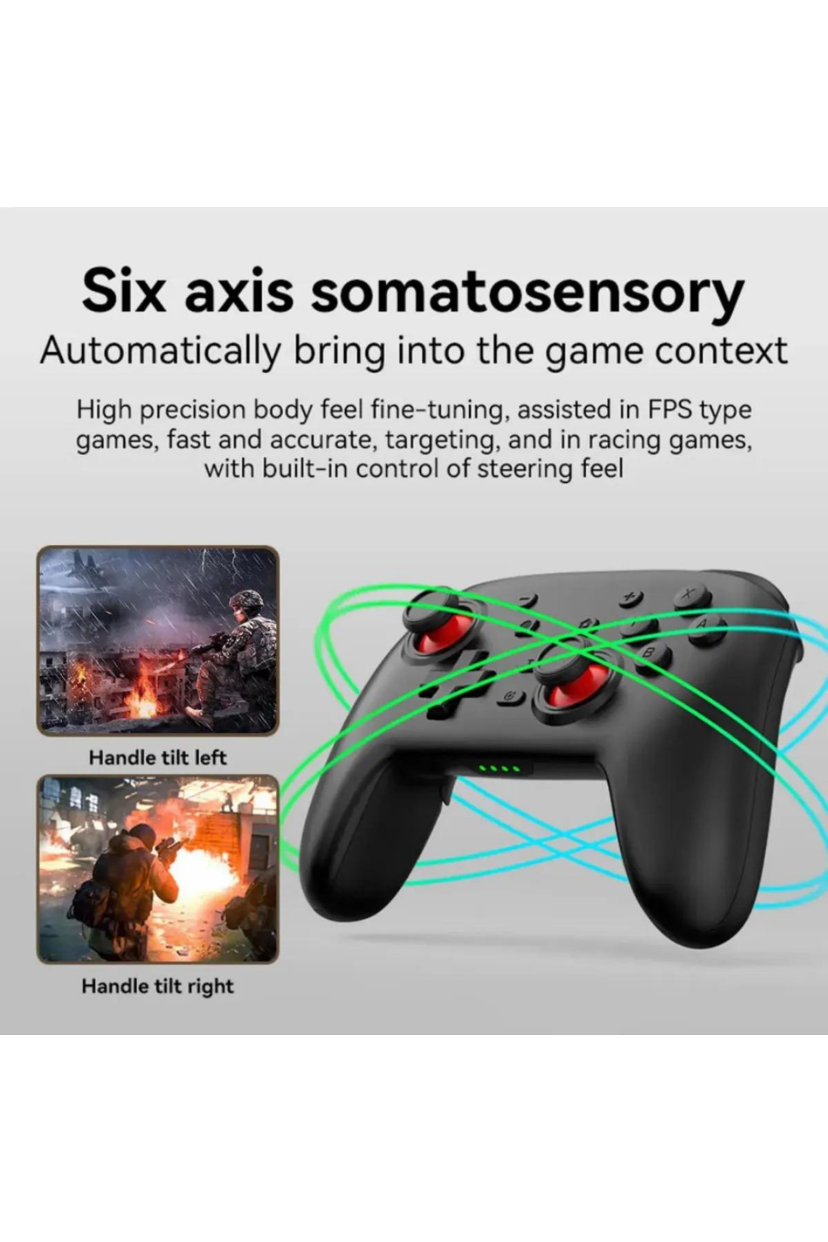 XİRA Kablosuz Oyun Kolu Ps4/Ps3/Pc/Switch/İos Uyumlu Kablosuz Gamer Kol ...