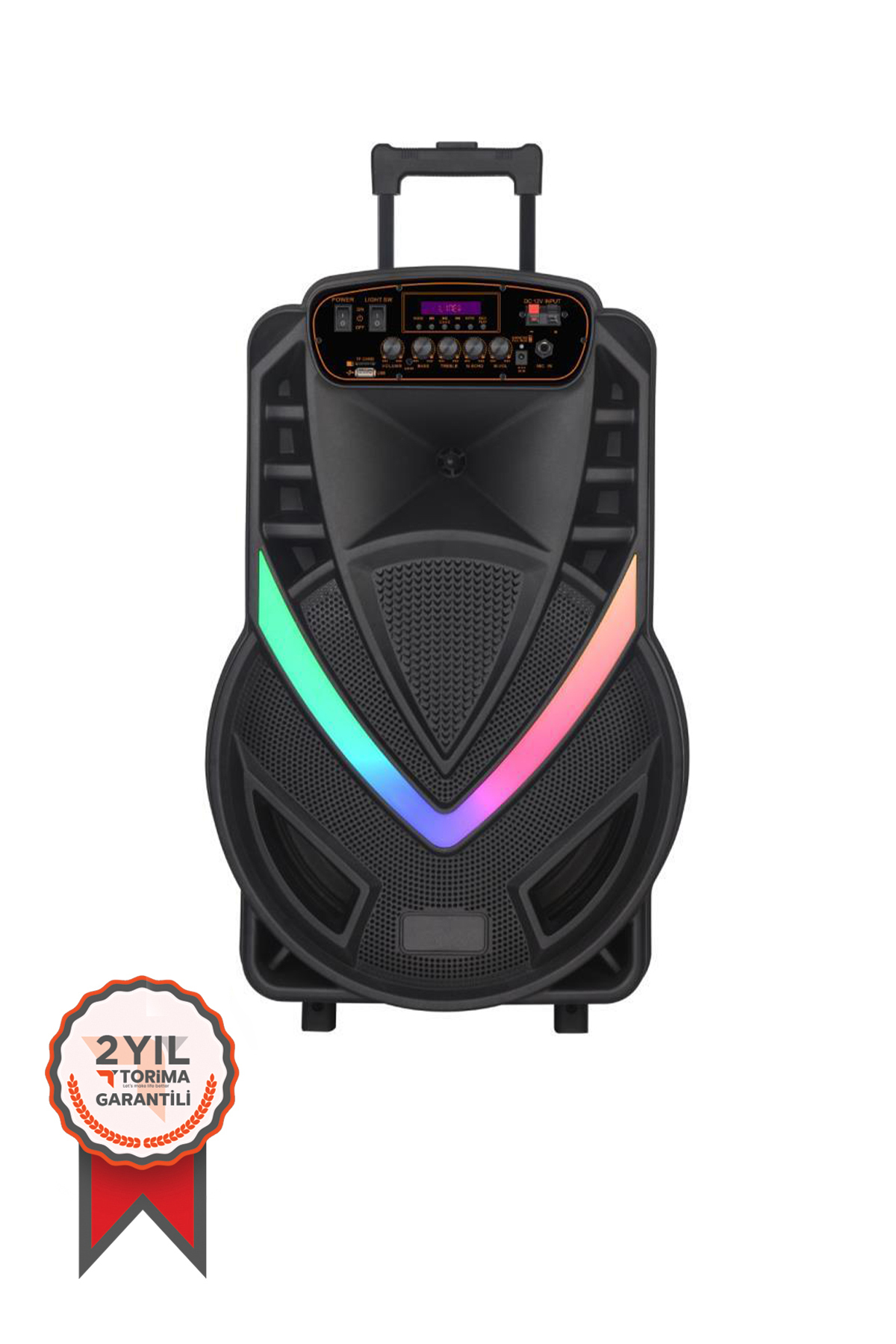 Torima Ndr-v12 Mikrofonlu Kumandalı Rgb Ledli Taşınabilir Tekerlekli Bluetooth Hoparlör - Fiyatı ...
