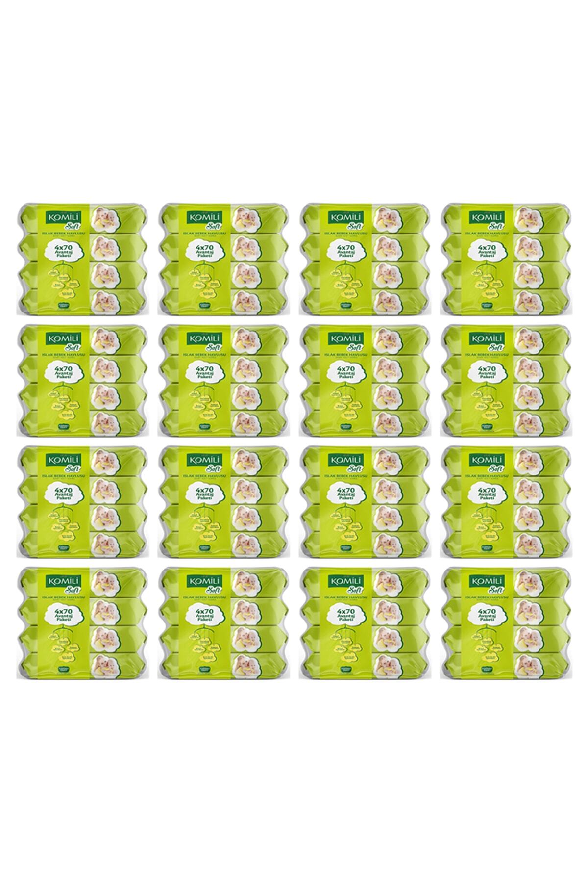 Komili Soft Islak Bebek Havlusu 4x70 Avantaj Paketi 16 Paket - Fiyatı ...