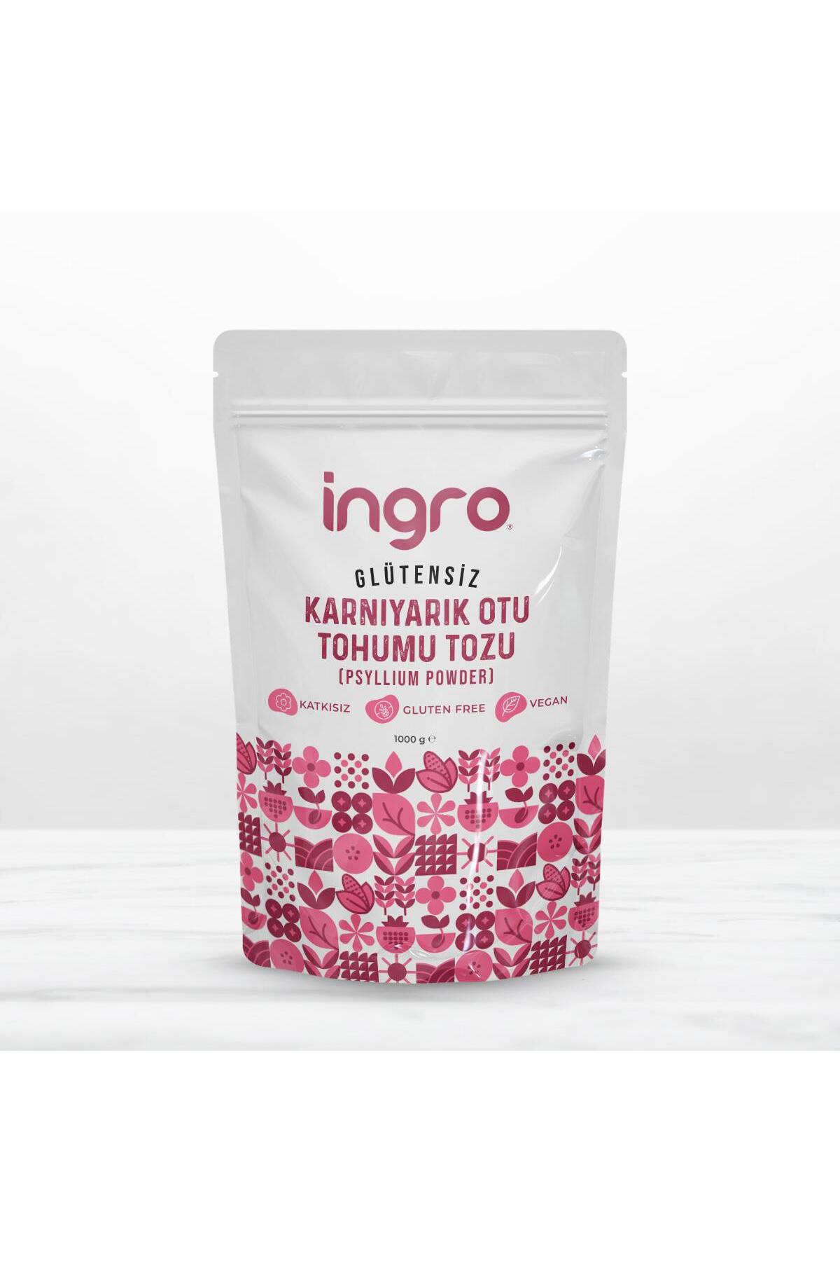 İngro Glutensiz Karnıyarık Otu Tohumu Tozu (psyllium Powder 1000 G ...