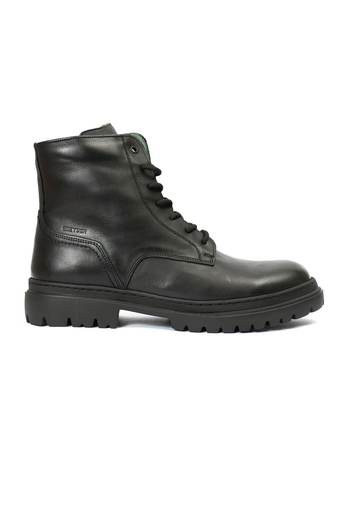 Greyder Erkek Siyah Hakiki Deri Military Bot 2k1ub15600 Fiyatı ...