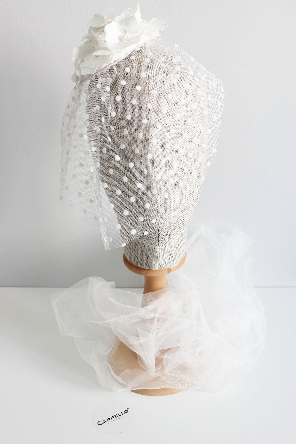 CAPPELLO DESİGN Menekşe Tasarım Gelin Nikah Şapkası, Vualet Şapka. Gelin Şapkası, Nikah Şapkası ...