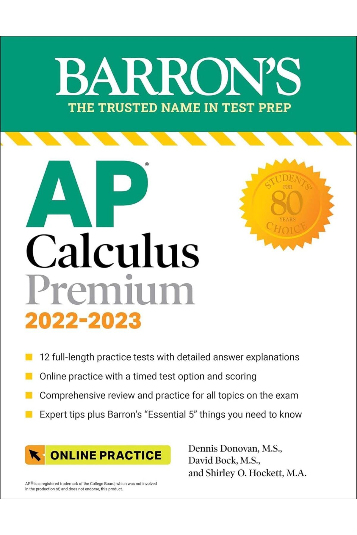 BARRON'S AP Calculus Premium: With 12 Practice Tests (Barron's Test ...
