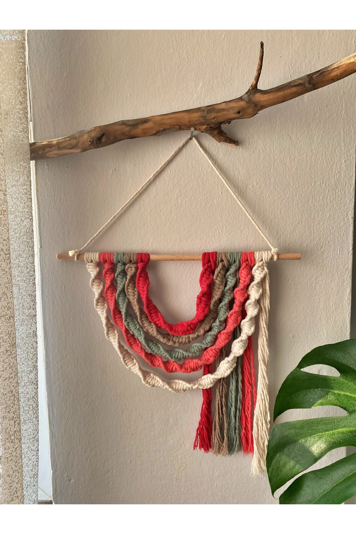 MOMİKO TASARIM Renkli Bohem Makrome Duvar Süsü Burgu Model Fiyatı, Yorumları - Trendyol