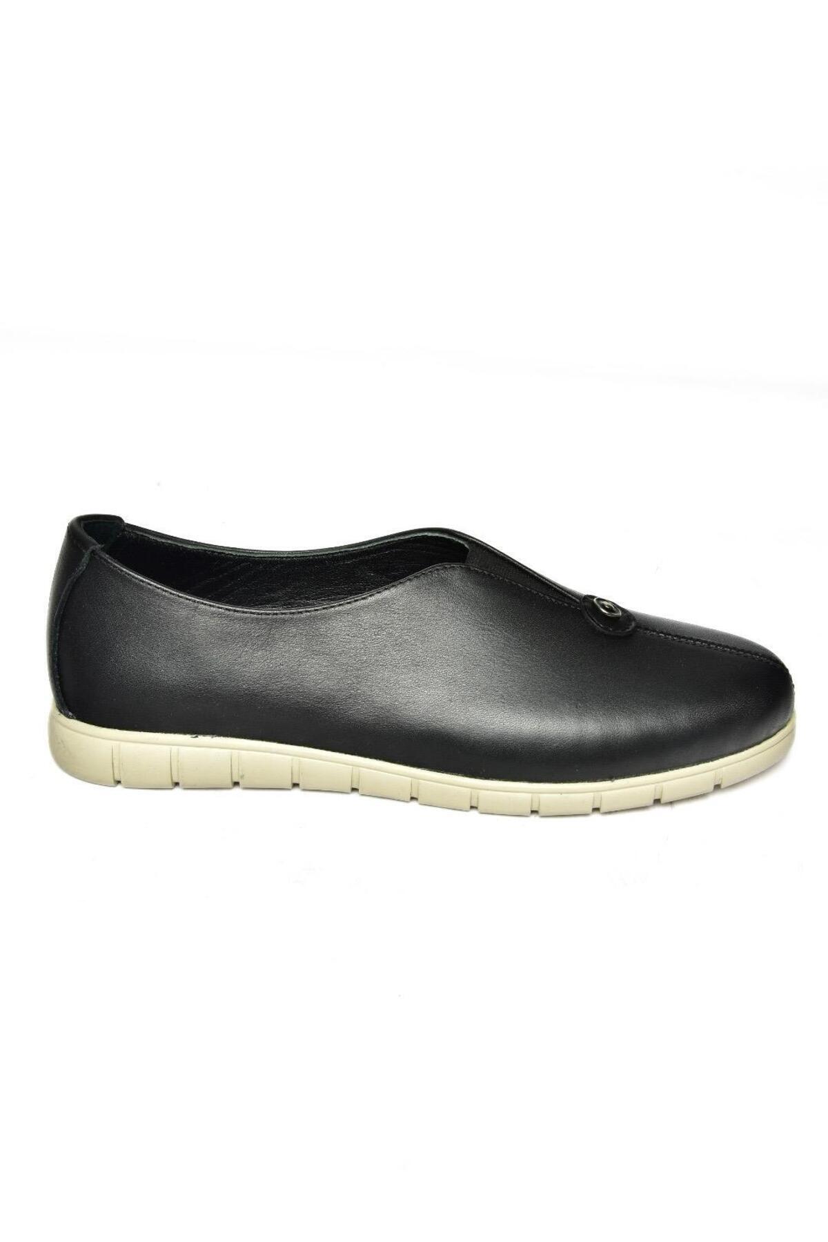 Fox Shoes P555081203 Black Leather Comfort Orthopedic Sole Women's ...