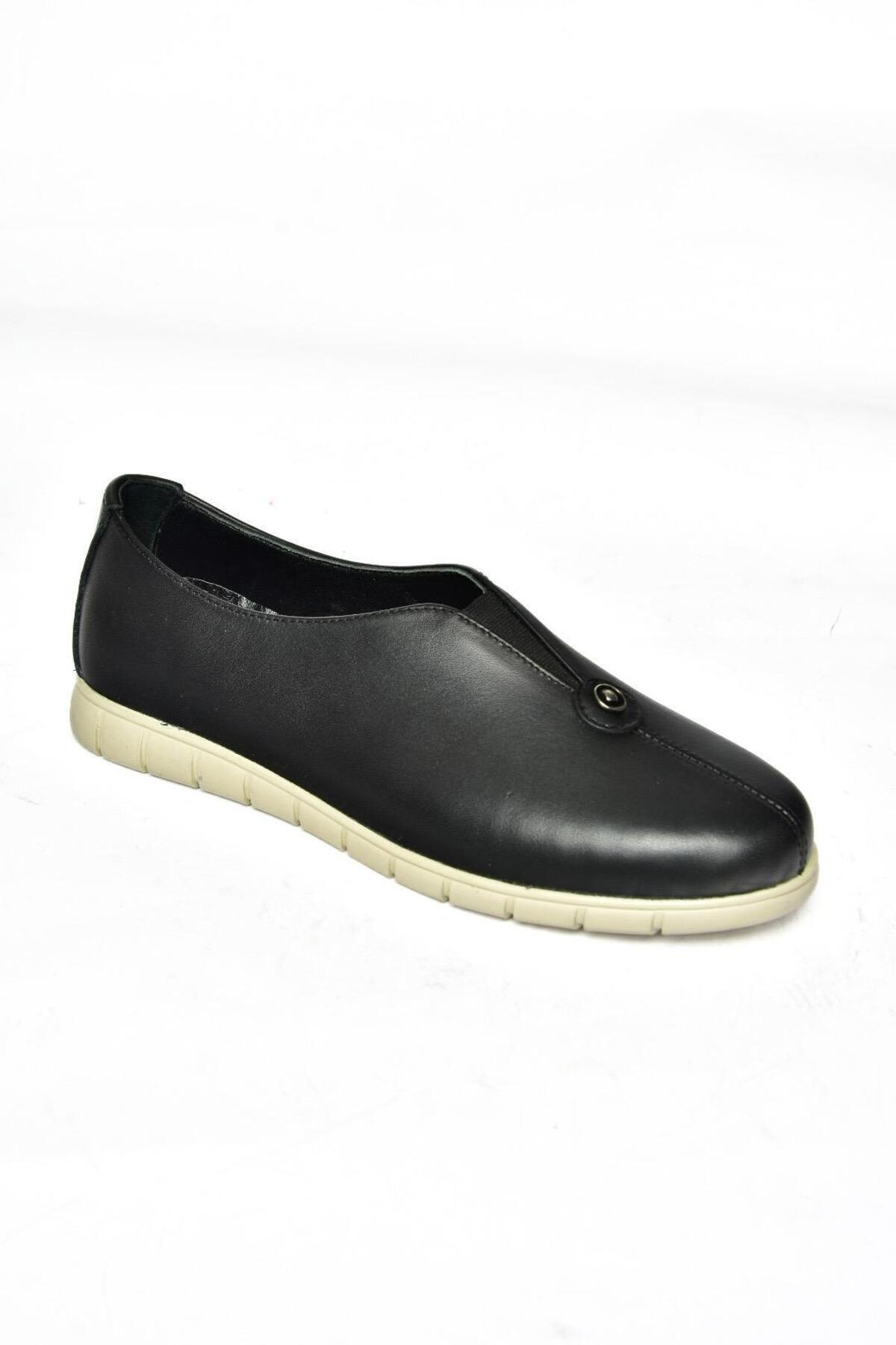 Fox Shoes P555081203 Black Leather Comfort Orthopedic Sole Women's ...