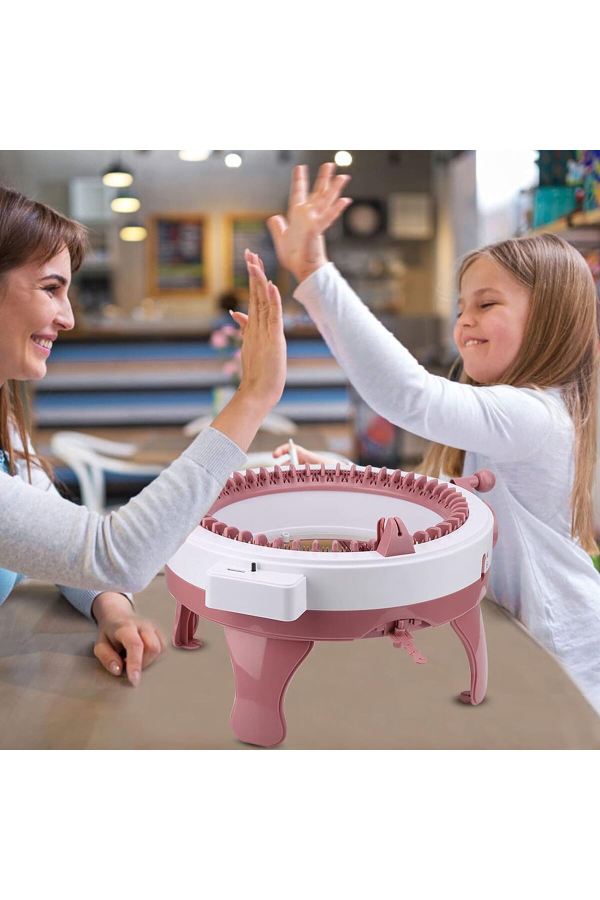 LUPPER 48 Iğneler El Yapımı Yün Dıy Örgü Makinesi Dokuma Makinesi Kolu ...