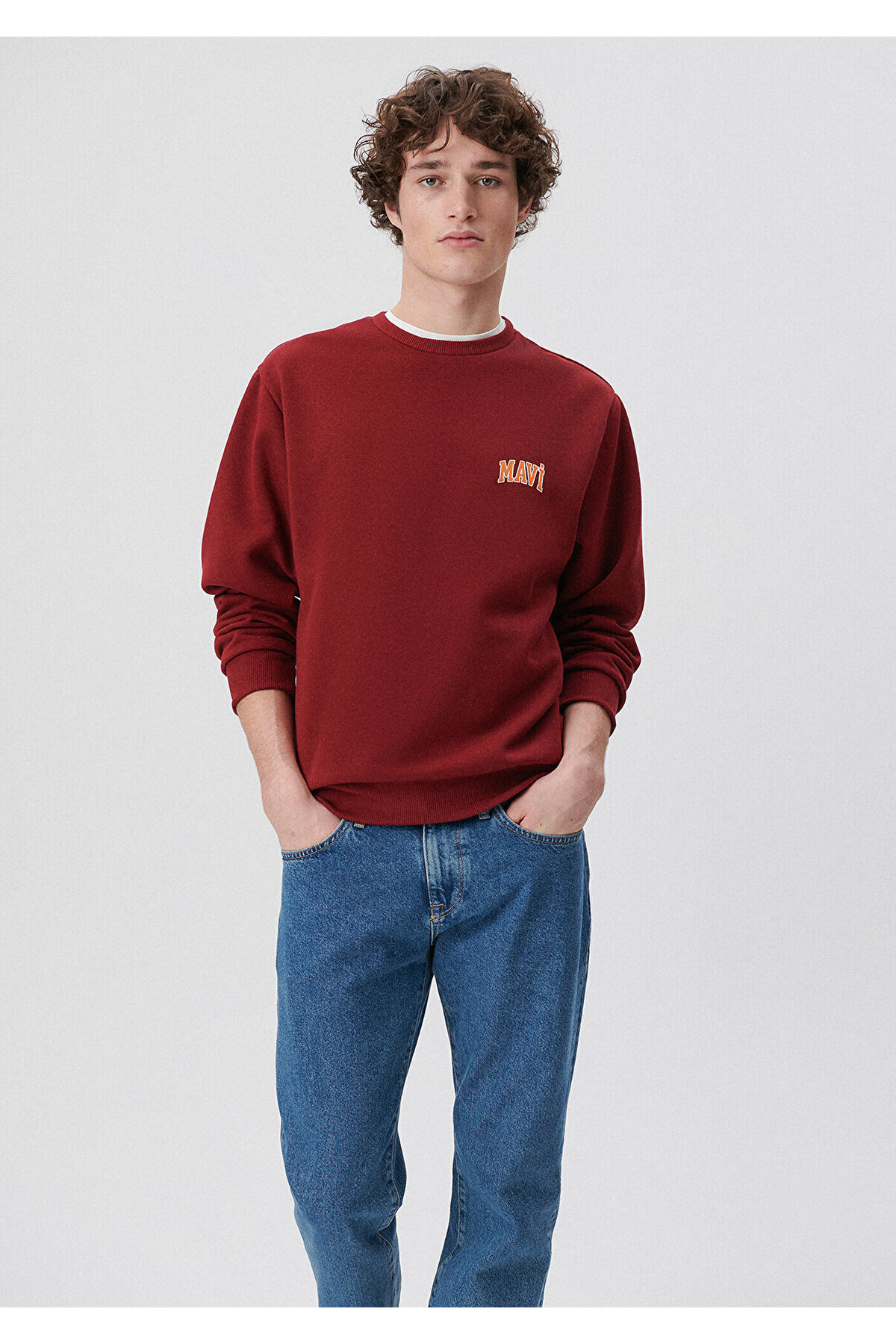 Mavi Logo Baskılı Bordo Sweatshirt 0611716-85465Fiyatı, Yorumları ...