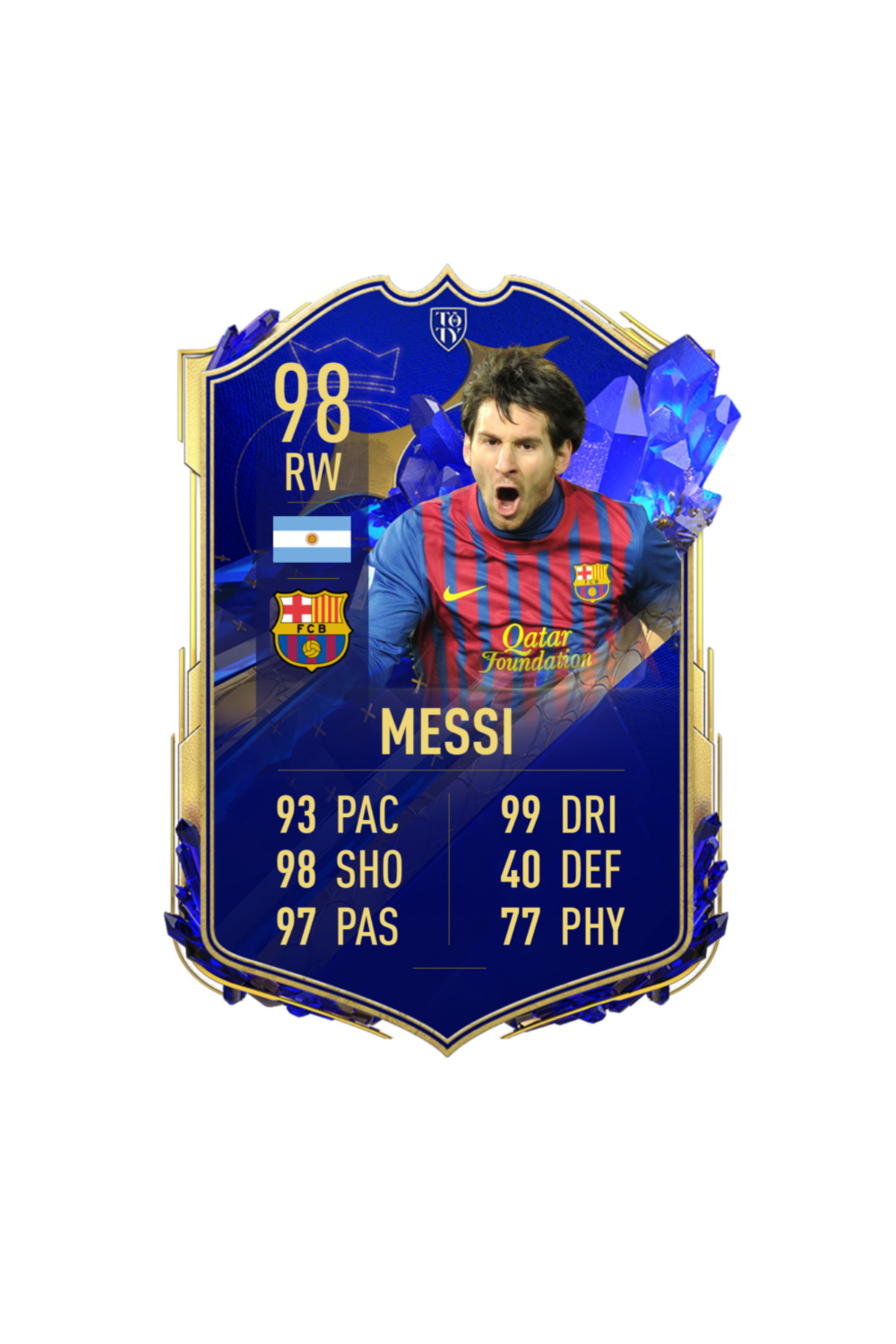 512 STORE Lionel Messi Fifa Fut Card Duvar Poster 30x42 Cercevesiz ...
