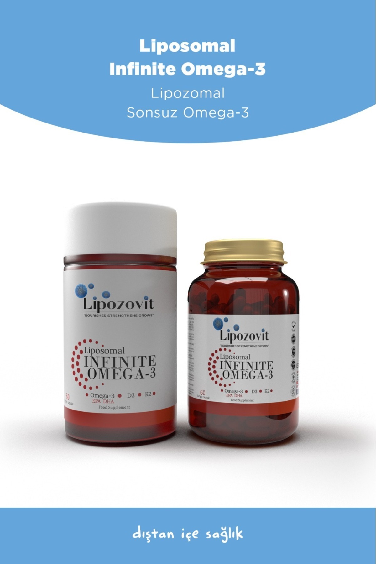 LİPOZOVİT Lipozomal Infınıte Omega-3 60 Kapsül - Fiyatı, Yorumları