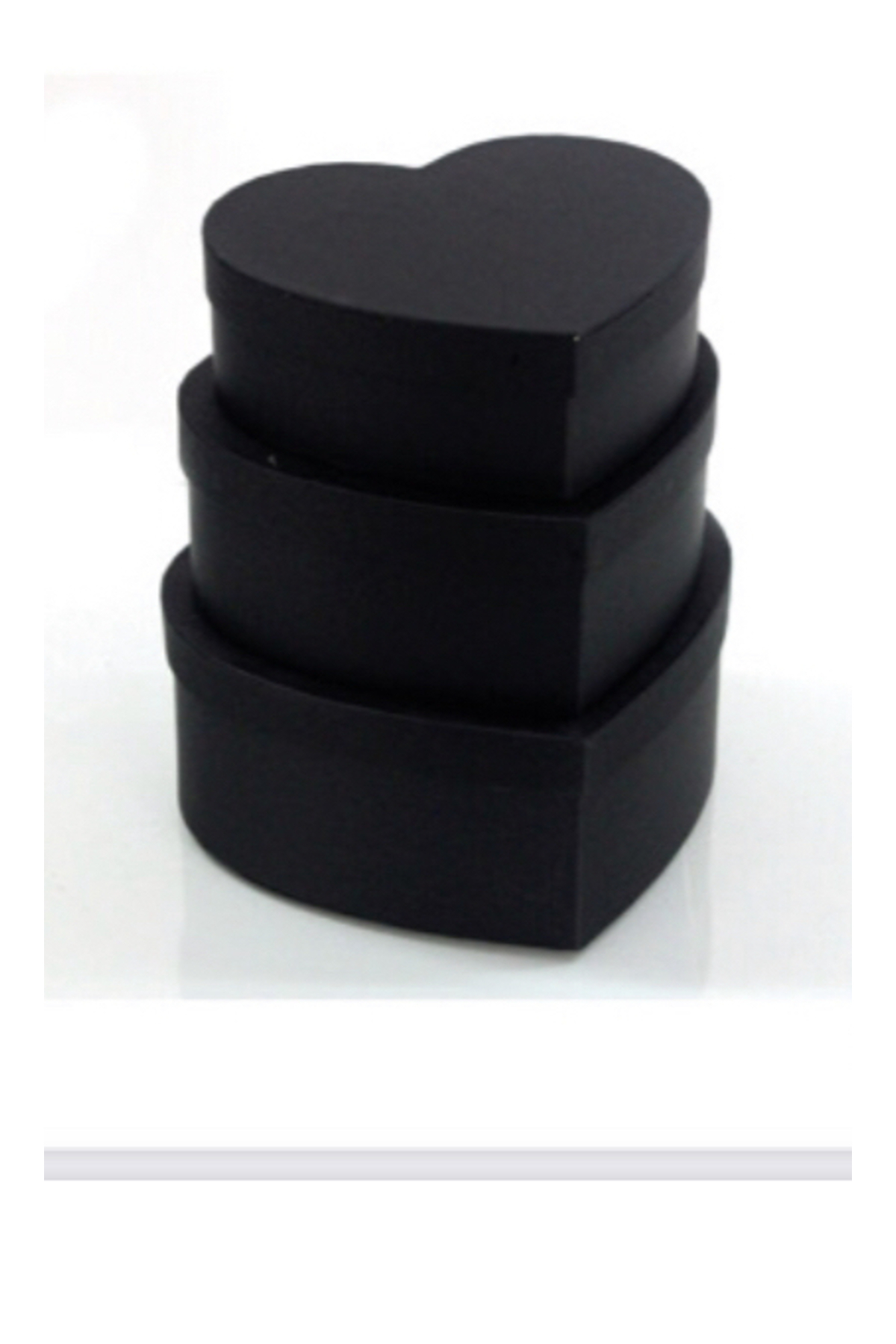 PAZARAKOŞ kalpli kutu seti 3 lü siyaz 7*20 cm 8*21 cm 10*23 cm - Fiyatı ...