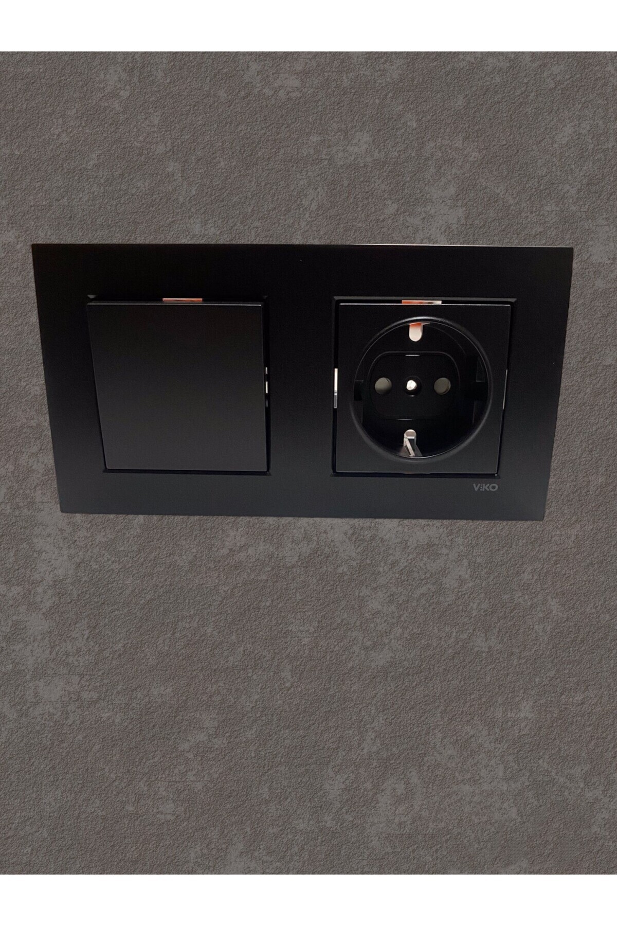 VİKO Viko Novella Siyah 2'Li Set Anahtar-Topraklı Priz Çocuk Korumalı ...