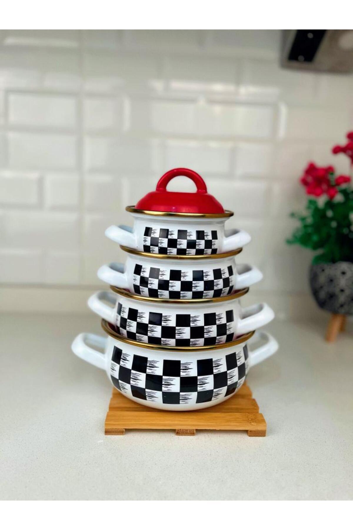 Sezka Life 1 Adet Dama Desen Emaye Tencere 12 CM Fiyatı, Yorumları ...
