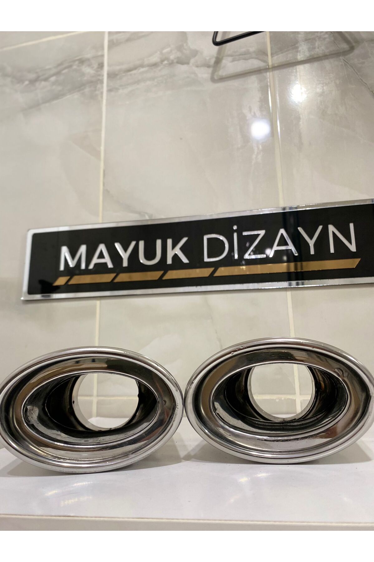Mayuk Dizayn MERCEDES SLK YASSI KROM TEKLİ Egzoz Ucu 1 ADET Fiyatı ...