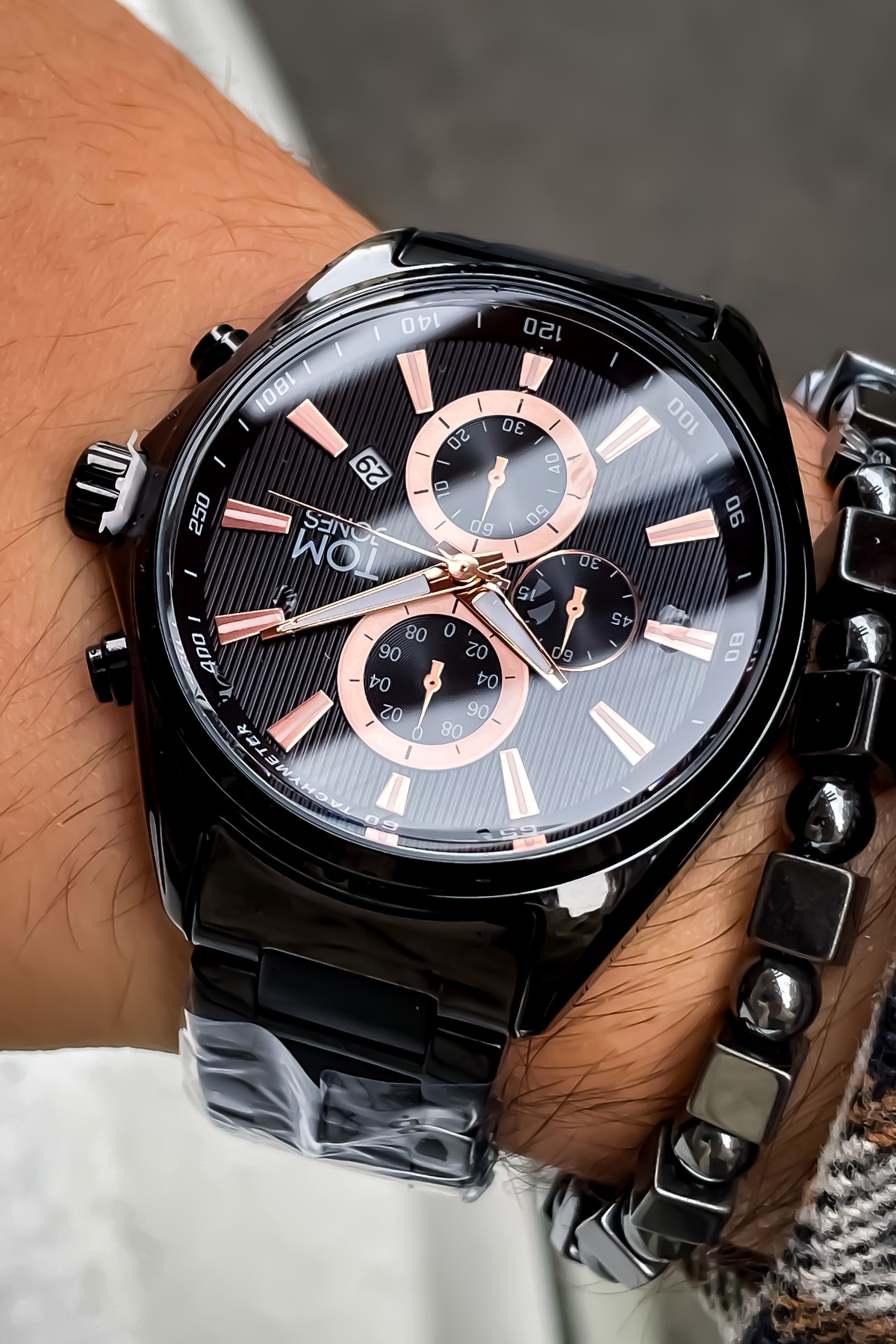 Tom Jones Orijinal Tom Jones Su Geçirmez Çelik Erkek Saat+Bileklik ...