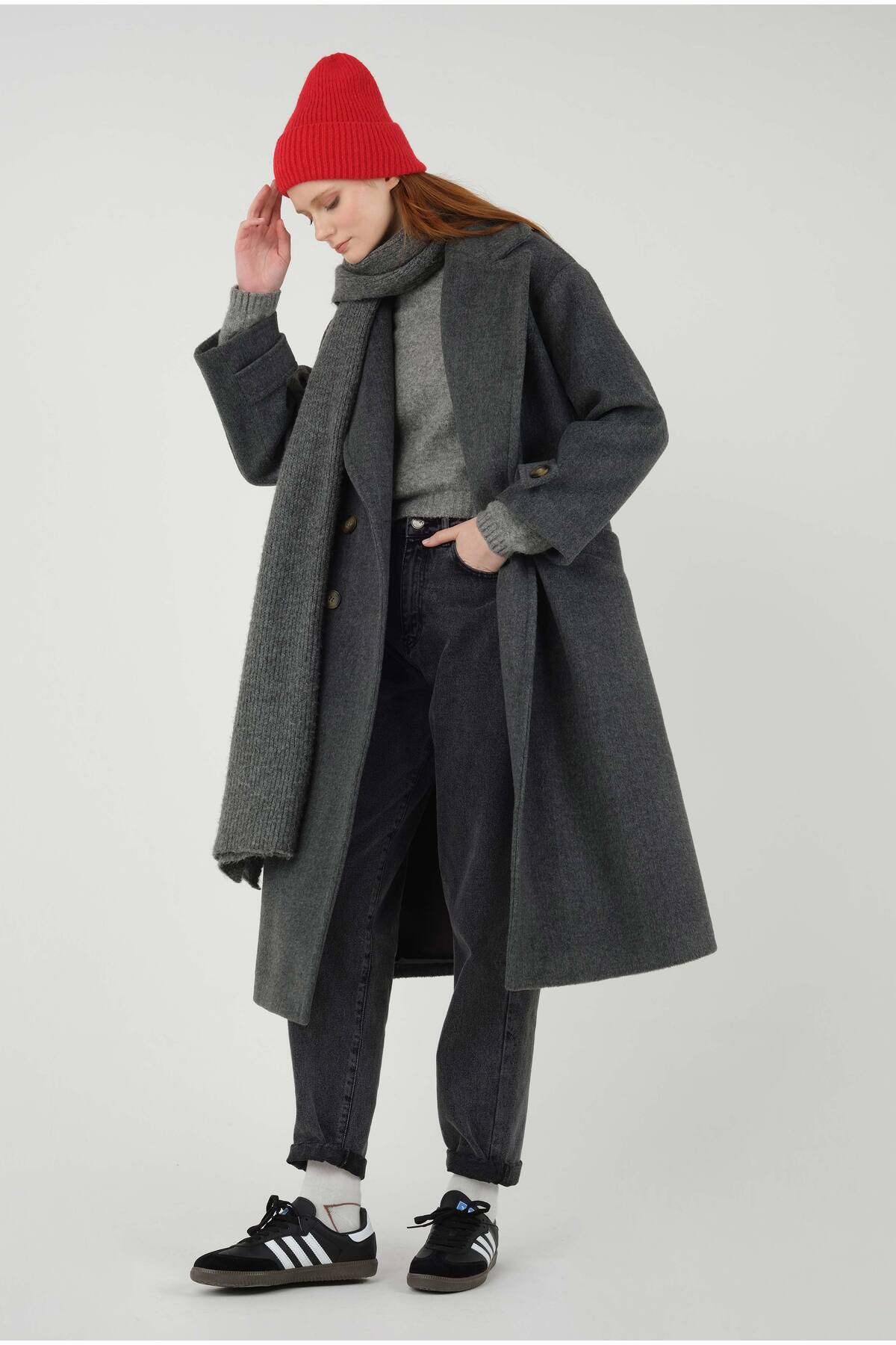 HEQA Kolu Apolet Detaylı Kaban Antrasit Fiyatı, Yorumları - Trendyol