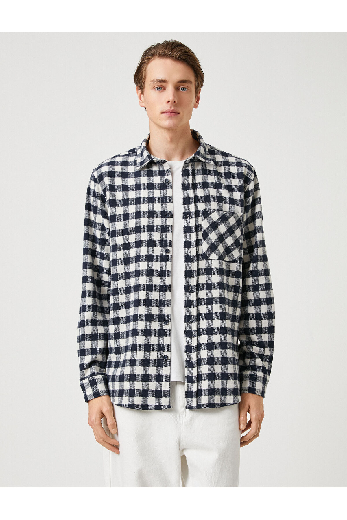 Koton Oduncu Gömleği Cep Detaylı Klasik Yaka Uzun Kollu Fiyatı ...