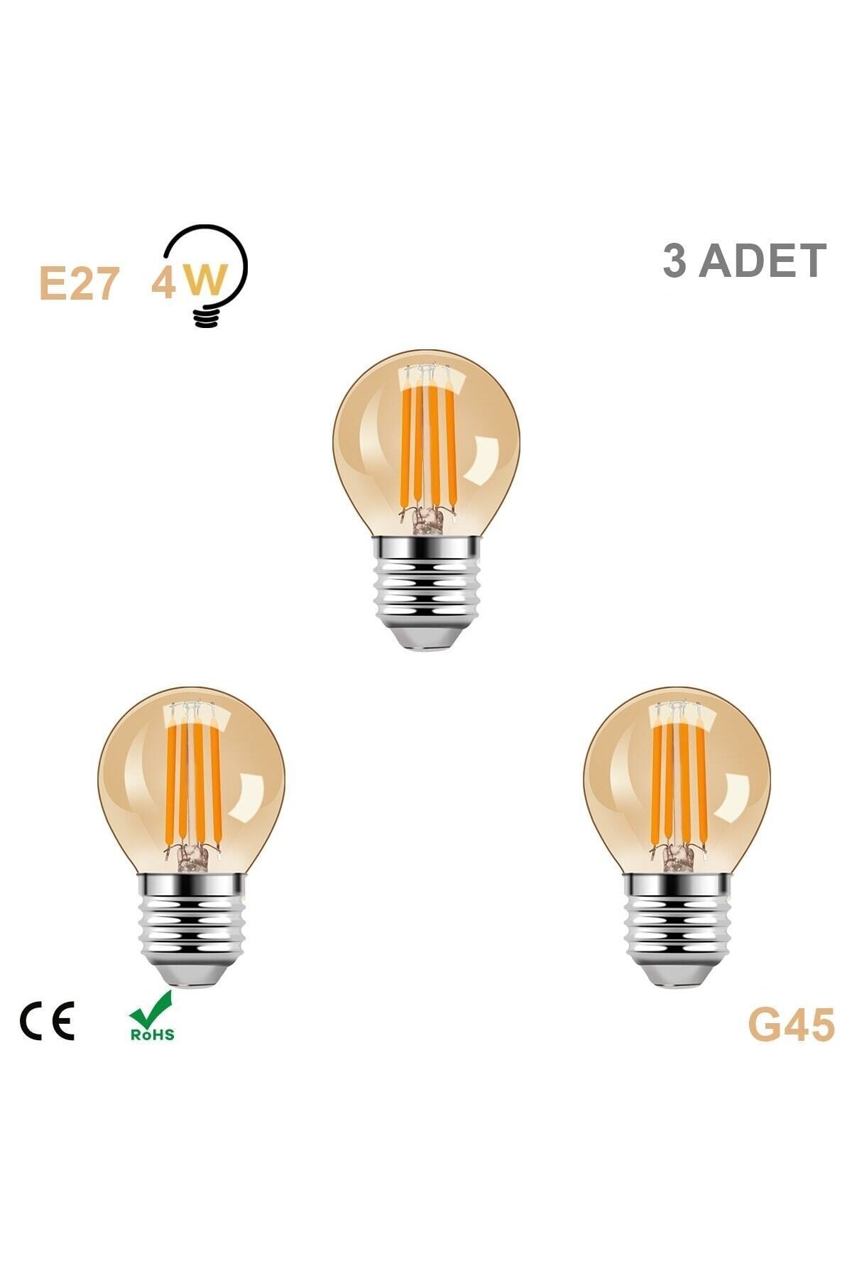 Coral Light 4 Watt Mini Top Ampul Led Filament G45 Amber Cam Rustik ...