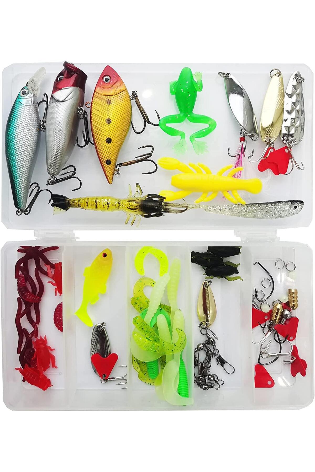 valkyrie 78 Parça Rapala Jig Sahte Olta Yem Ve Aksesuar Seti Tatlı Ve ...