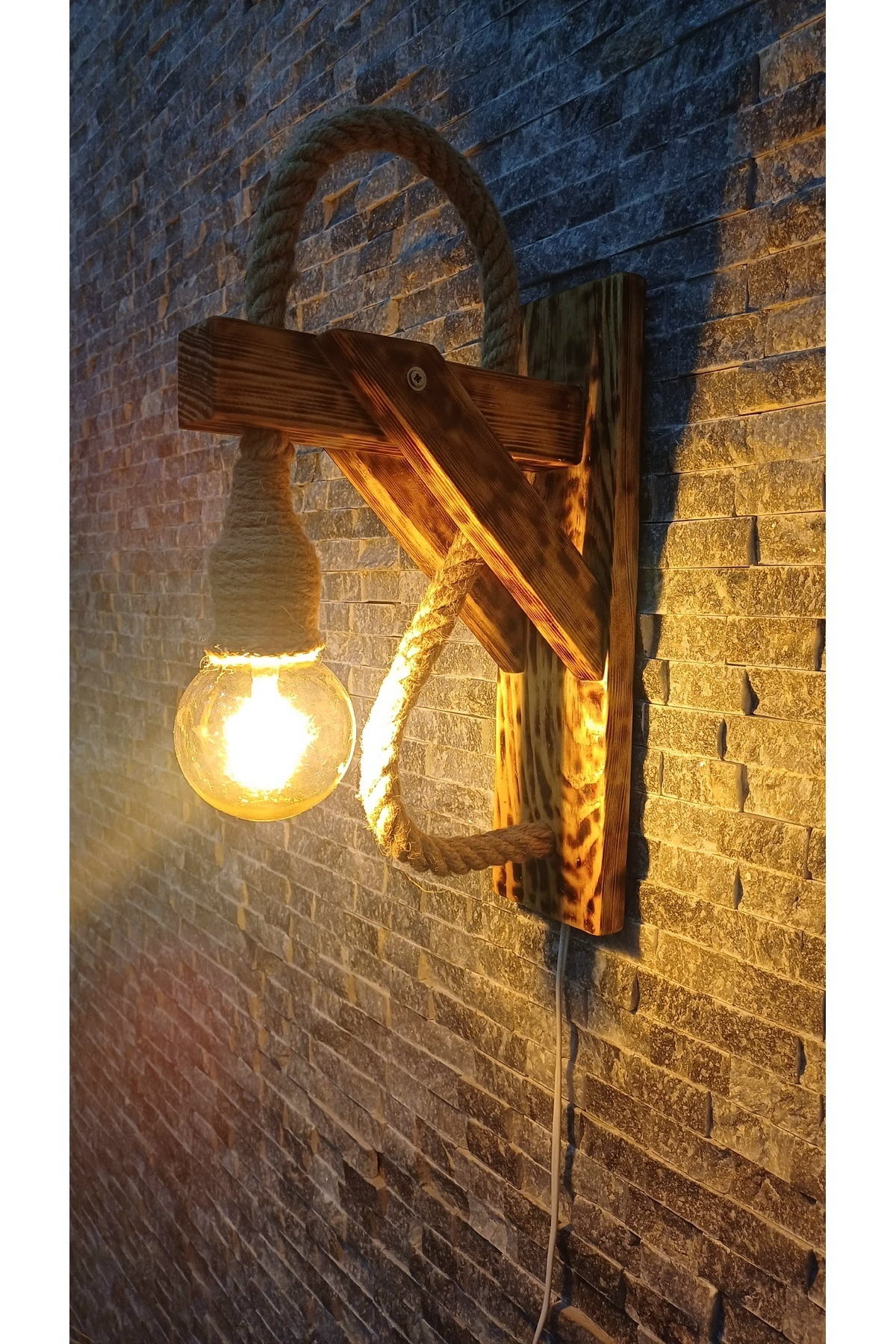 Hegi19 APLİK AHŞAP DUVAR LAMBASI EV OTEL RESTORANT BOHEM TARZ Fiyatı ...