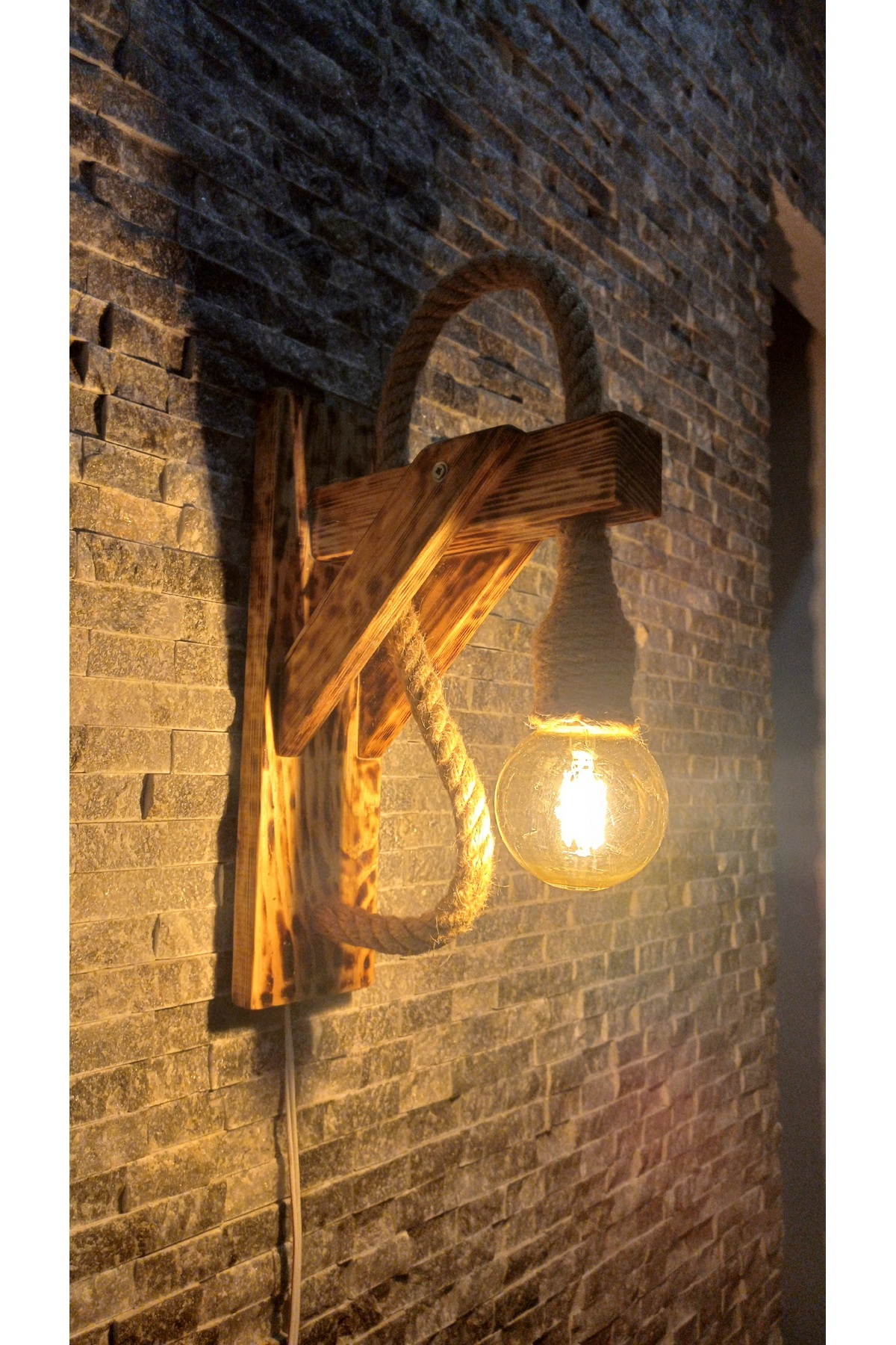 Hegi19 APLİK AHŞAP DUVAR LAMBASI EV OTEL RESTORANT BOHEM TARZ Fiyatı ...