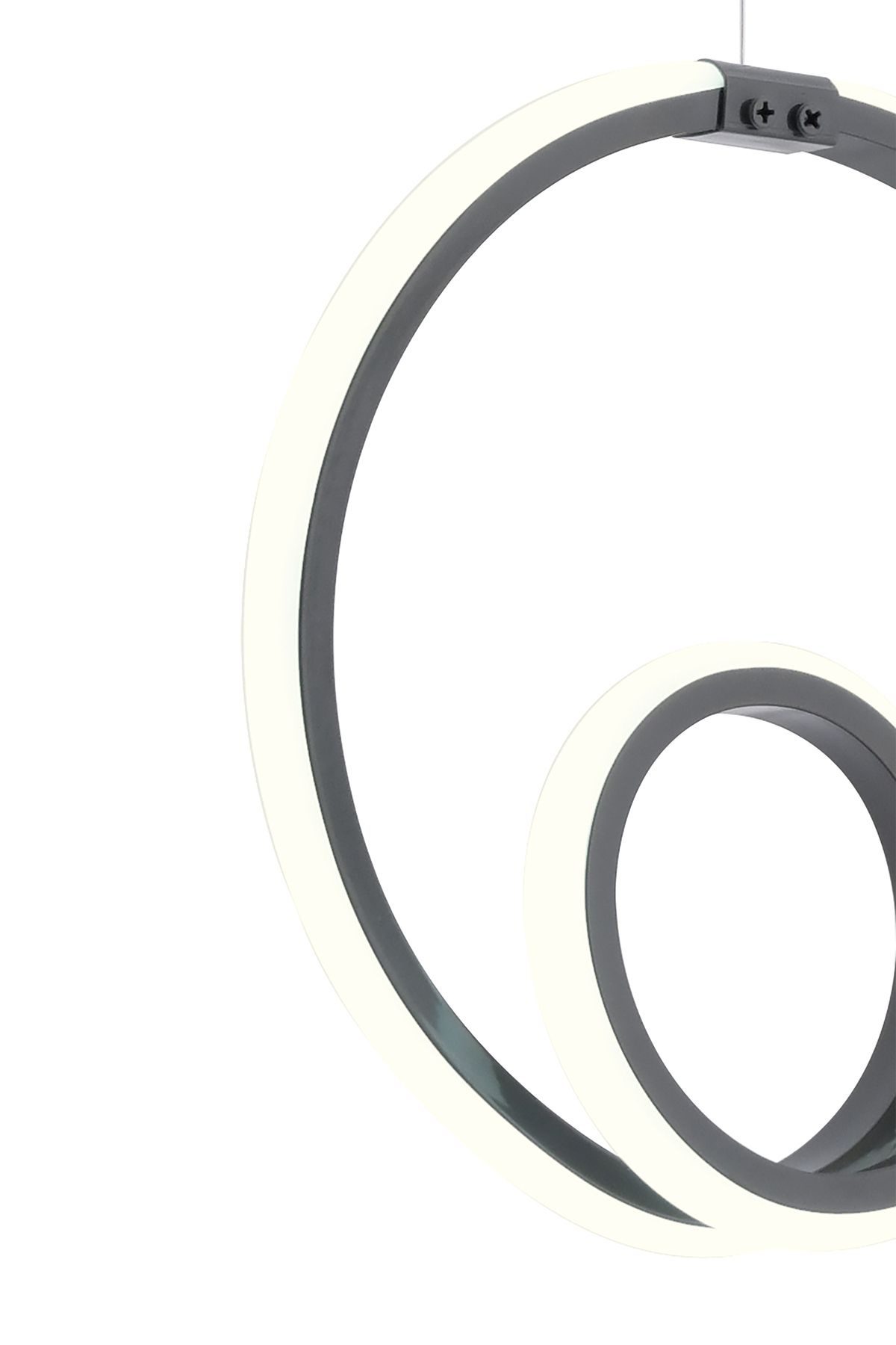 Dekorluna Juno Antrasit Modern Sarkıt Led Avize Beyaz Işık Salon Mutfak ...