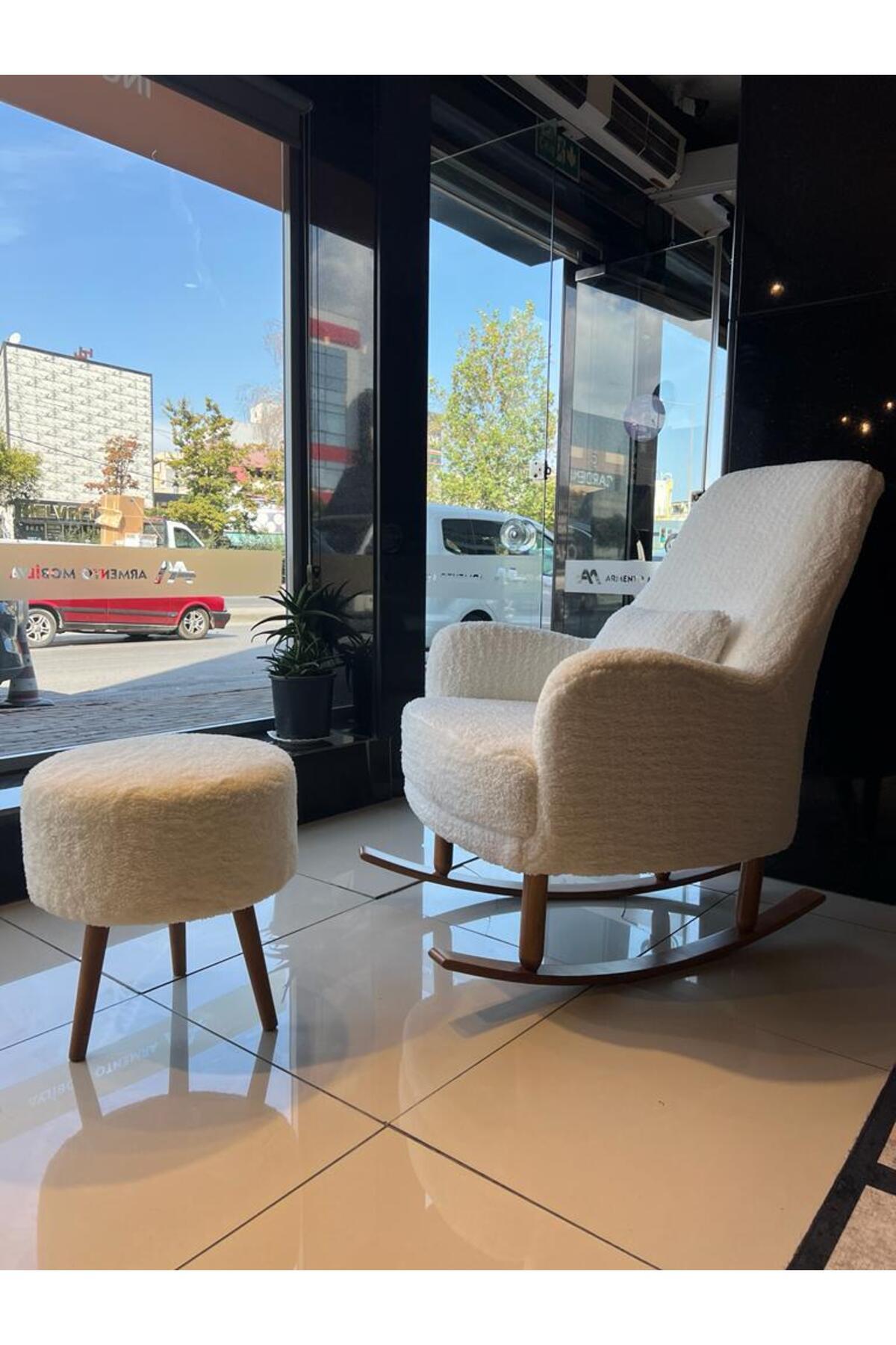 albatros collection Tedy sallanır berjer koltuk ve ayak uzatma pufu Fiyatı, Yorumları - Trendyol