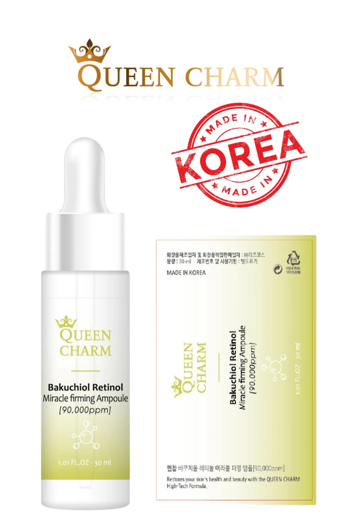 QUEEN CHARM Sıkılaştırıcı Bachuchiol Miracle Firming Retinol %01 Serum ...