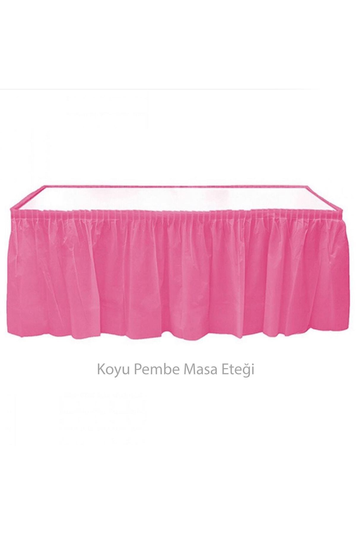 parti pera Koyu Pembe Plastik Masa Eteği Kullan At Masa Eteği 75*426 Cm ...