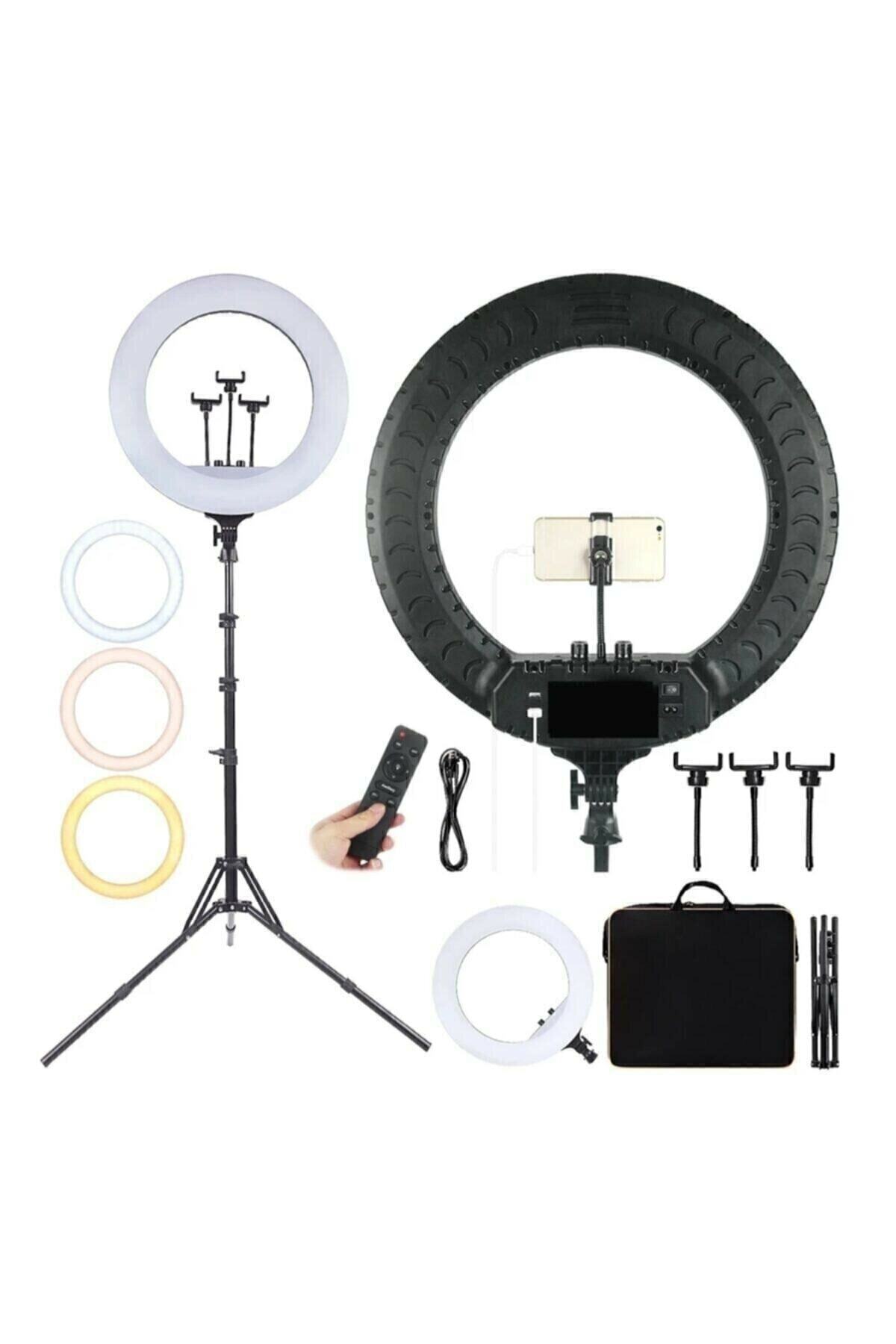 Voground Ring Light 18 Inç 480 Led Işık 2m Stand Kuaför Makyaj Youtuber ...
