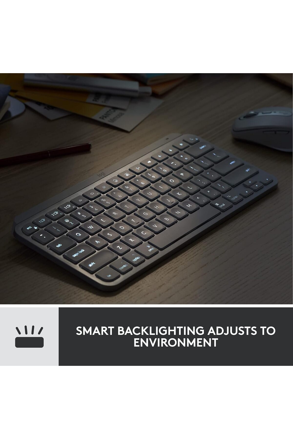 logitech MX Keys Mini Combo Bolt Alıcılı Aydınlatmalı Kablosuz ...