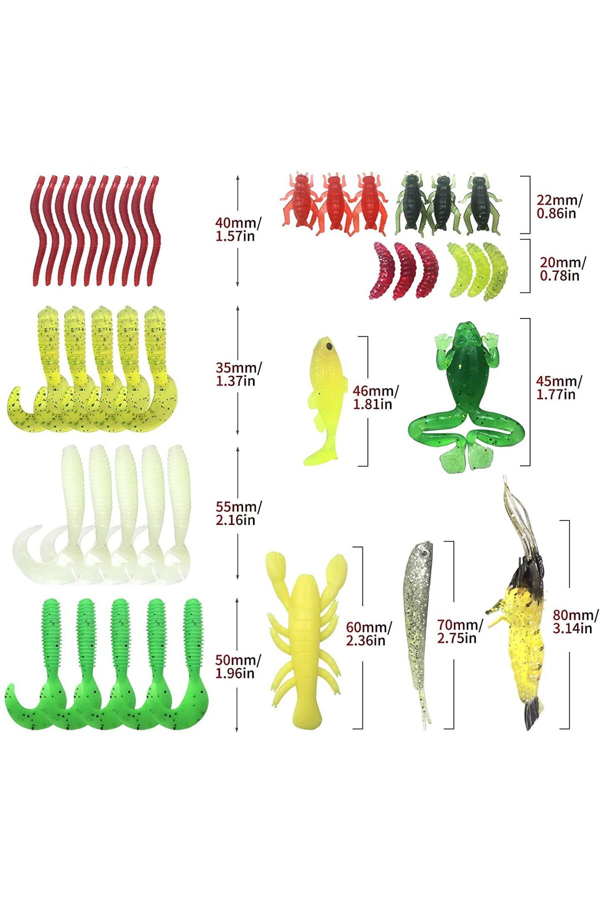 valkyrie 78 Parça Rapala Jig Sahte Olta Yem Ve Aksesuar Seti Tatlı Ve ...