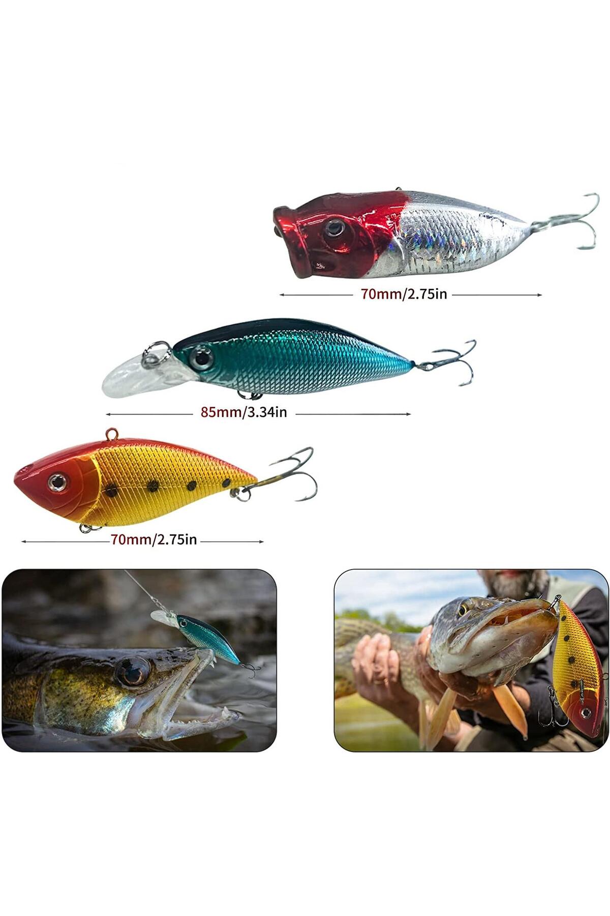 valkyrie 78 Parça Rapala Jig Sahte Olta Yem Ve Aksesuar Seti Tatlı Ve ...